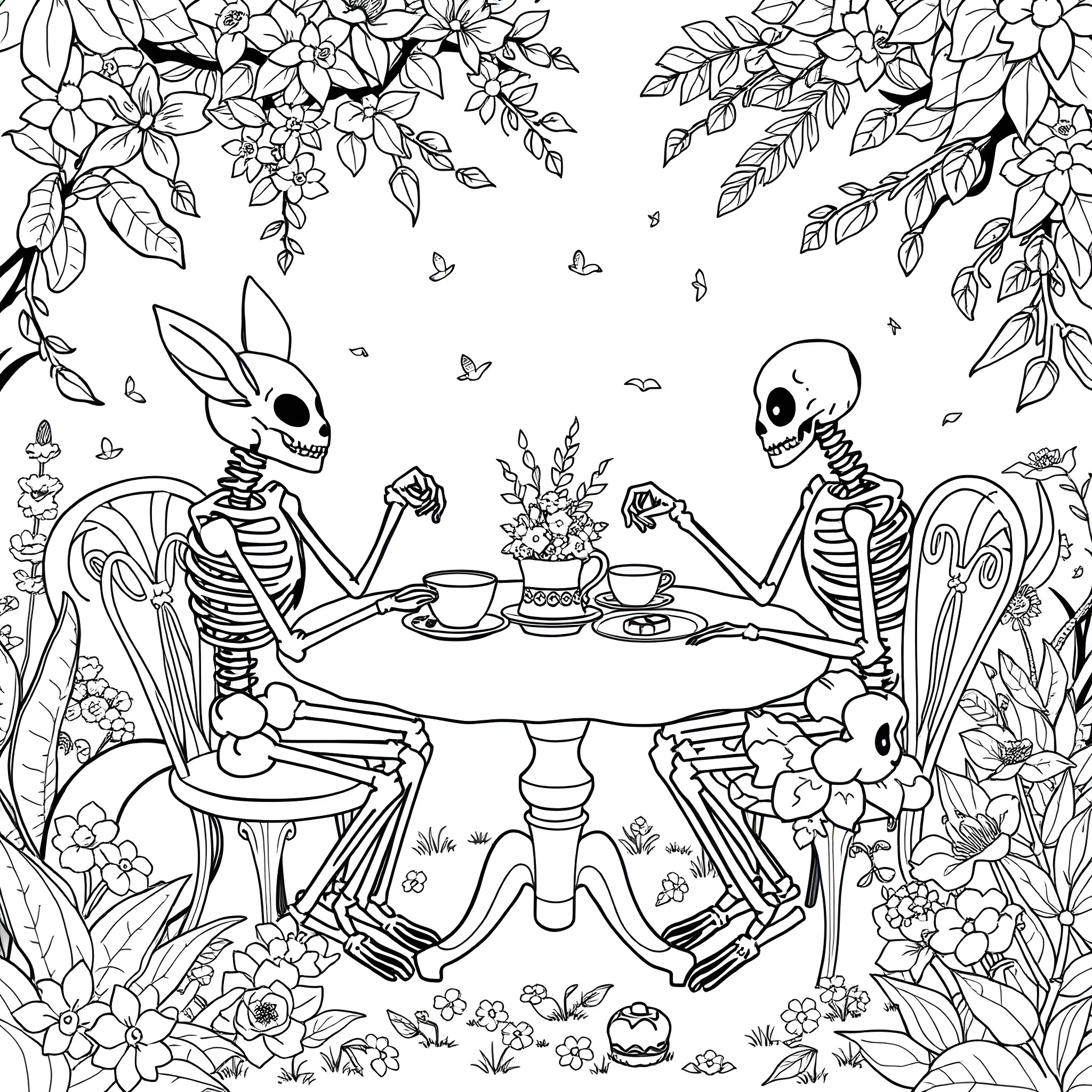 108 Best Skeleton Coloring Pages (Free Printable PDFs)