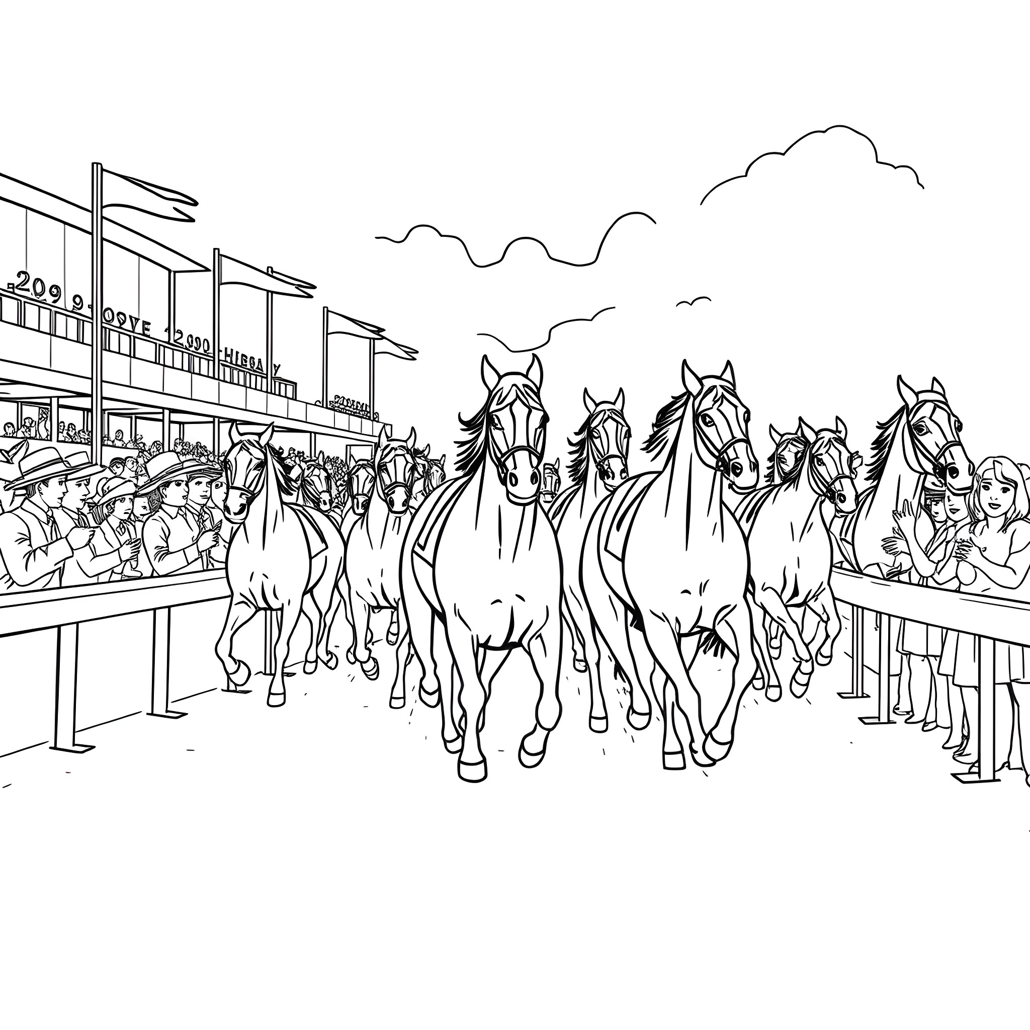 4 Best Kentucky Derby Coloring Pages (Free Printable PDFs)