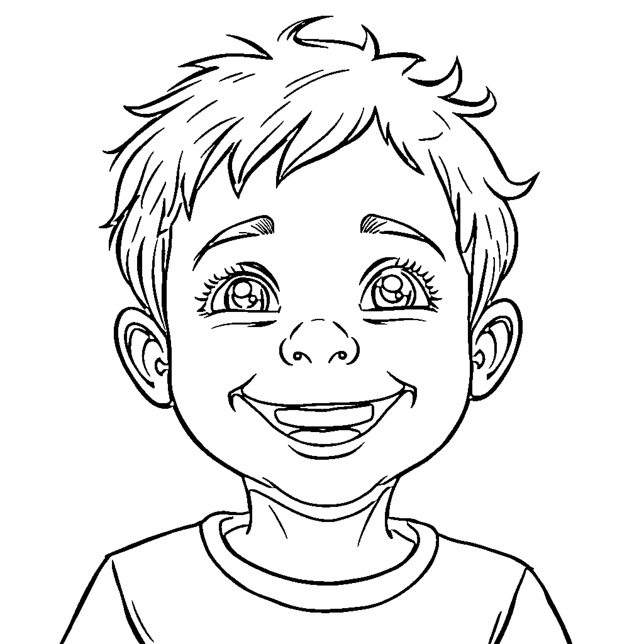 Best Child Face Coloring Pages (Free Printable PDF)