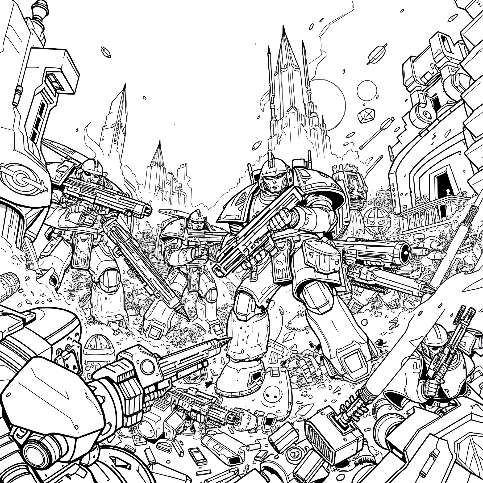 Best Space Marine Coloring Pages (Free Printable PDF)