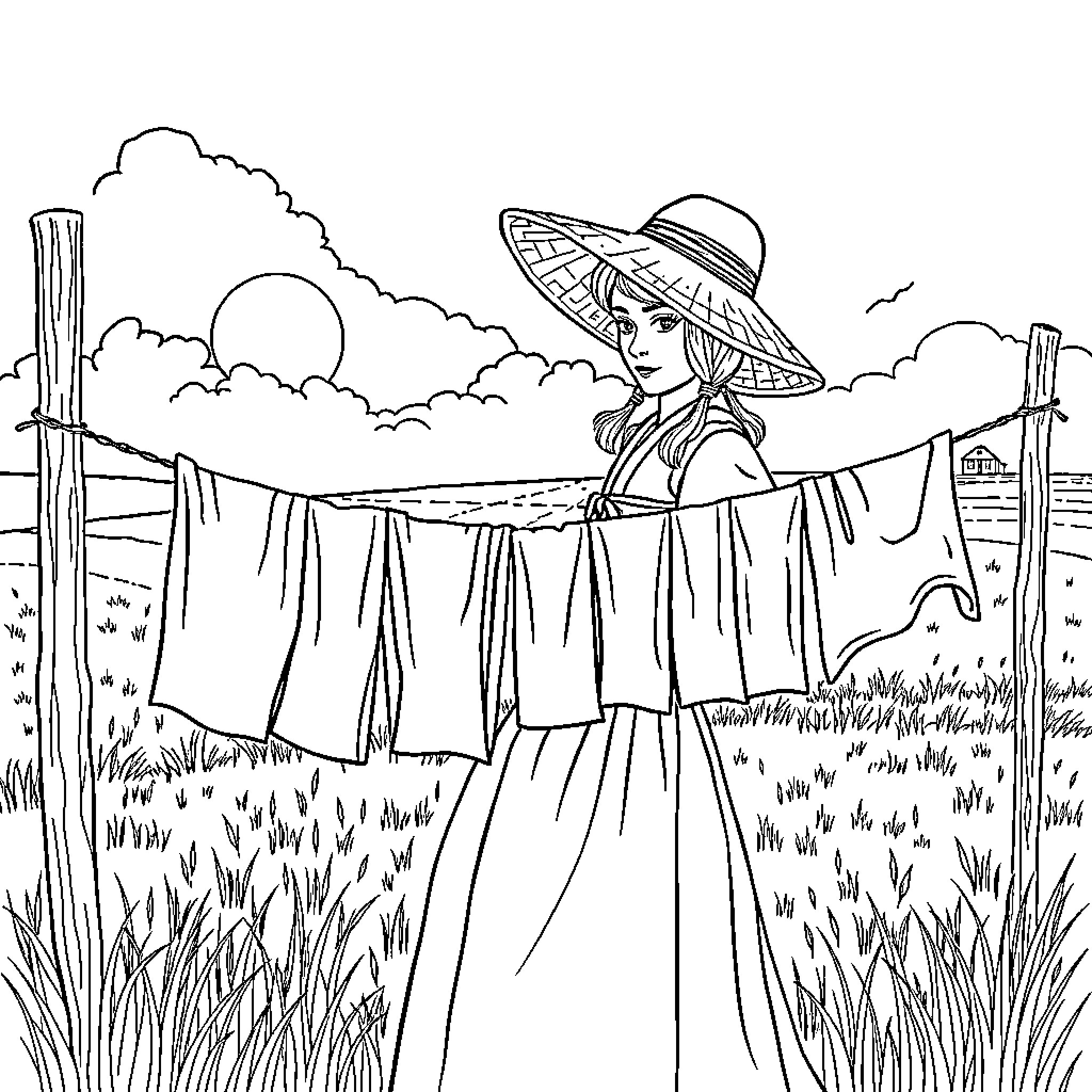 Best Amish Girl Coloring Pages (Free Printable PDF)