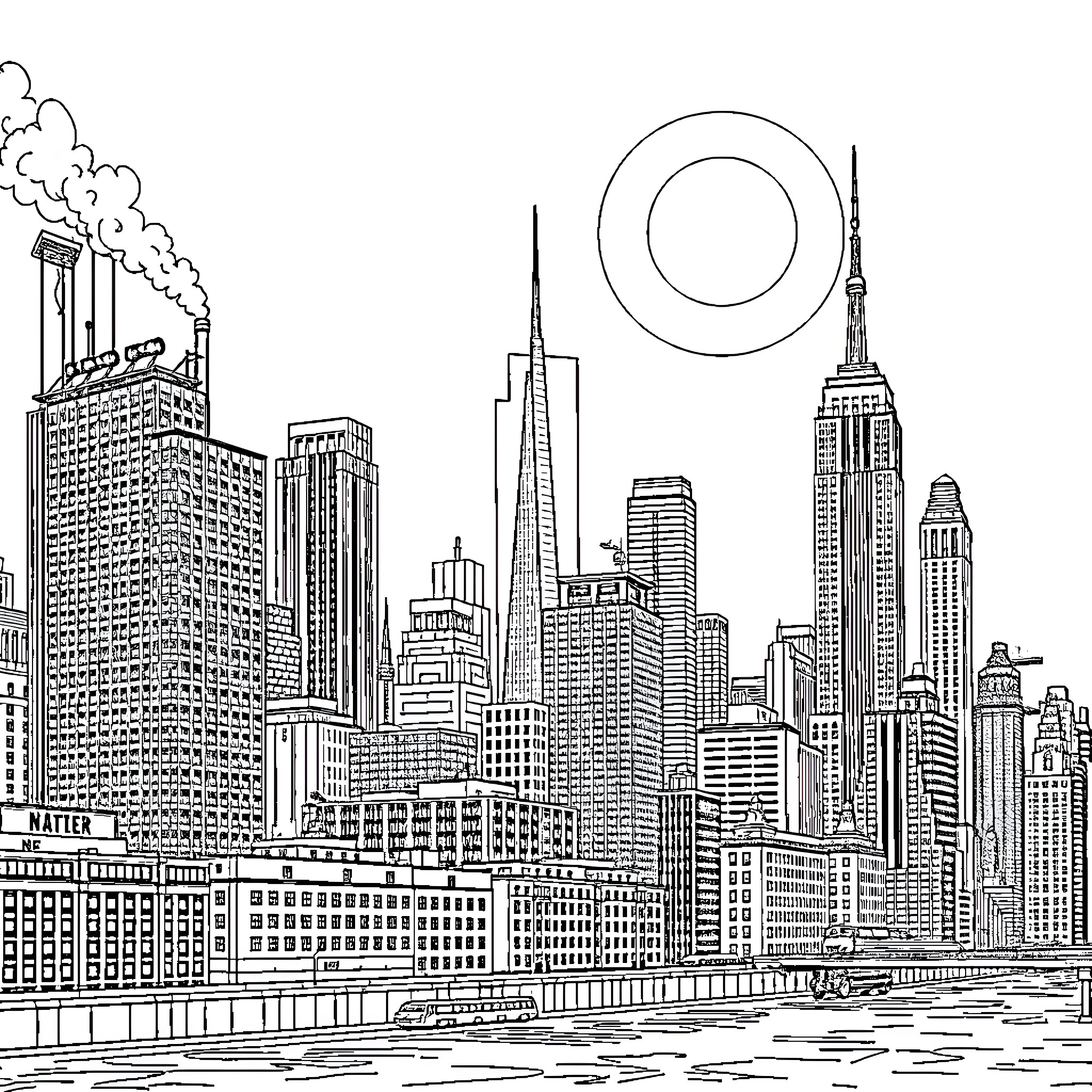 Best Skyline Coloring Pages (Free Printable PDF)