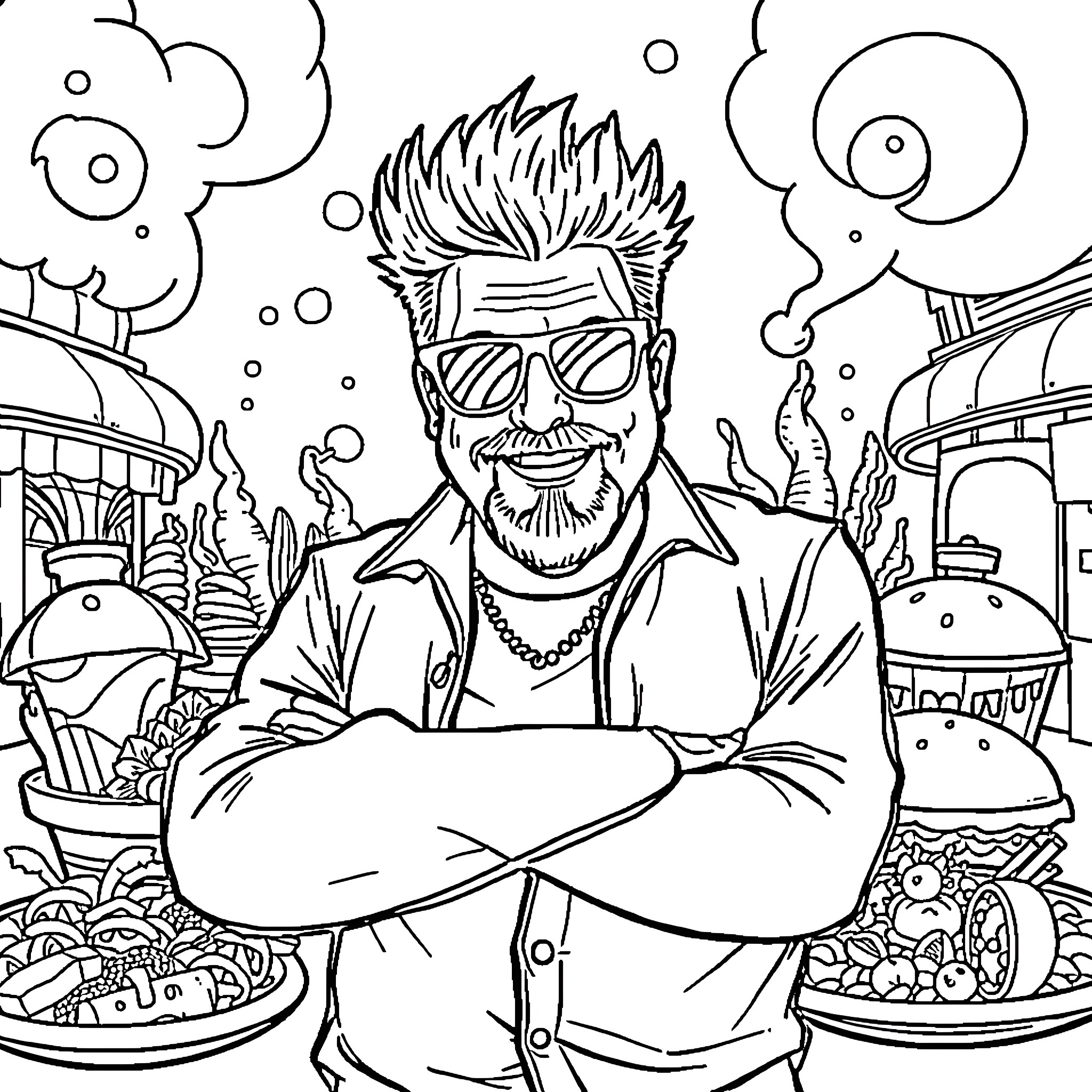 Best Guy Fieri Coloring Pages (Free Printable PDF)