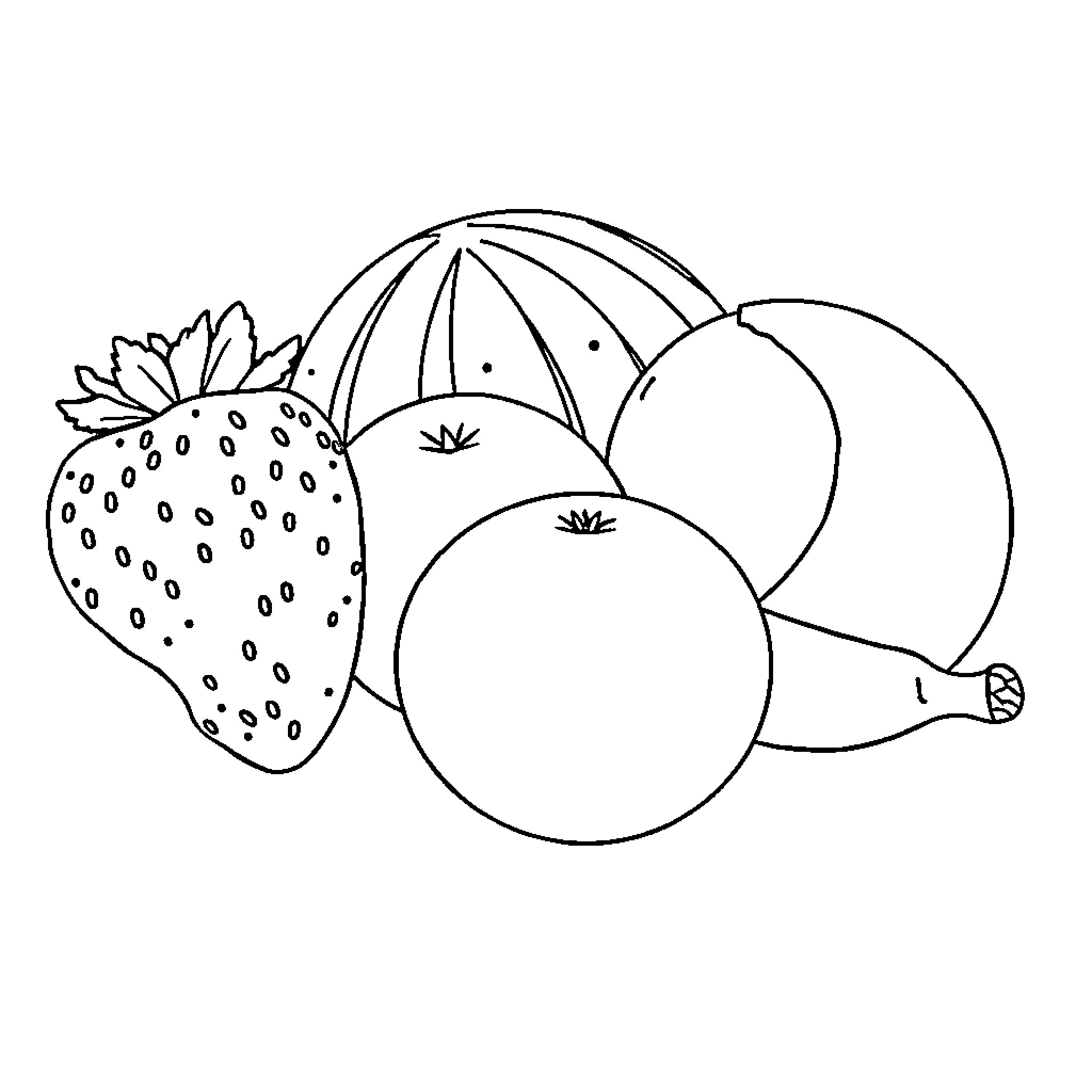 Best Fruit Coloring Pages (Free Printable PDF)