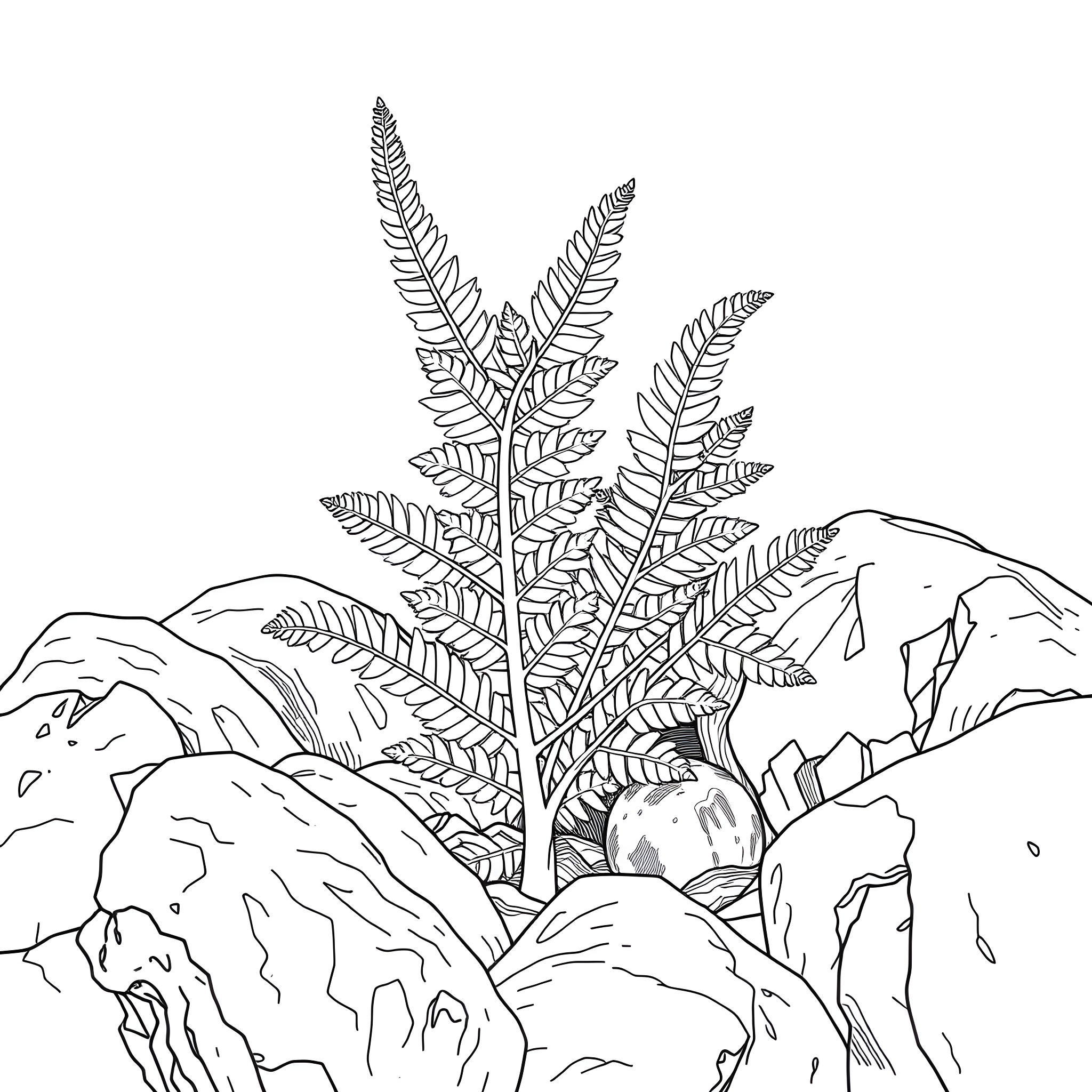 1 Best Fern Coloring Pages (Free Printable PDFs)