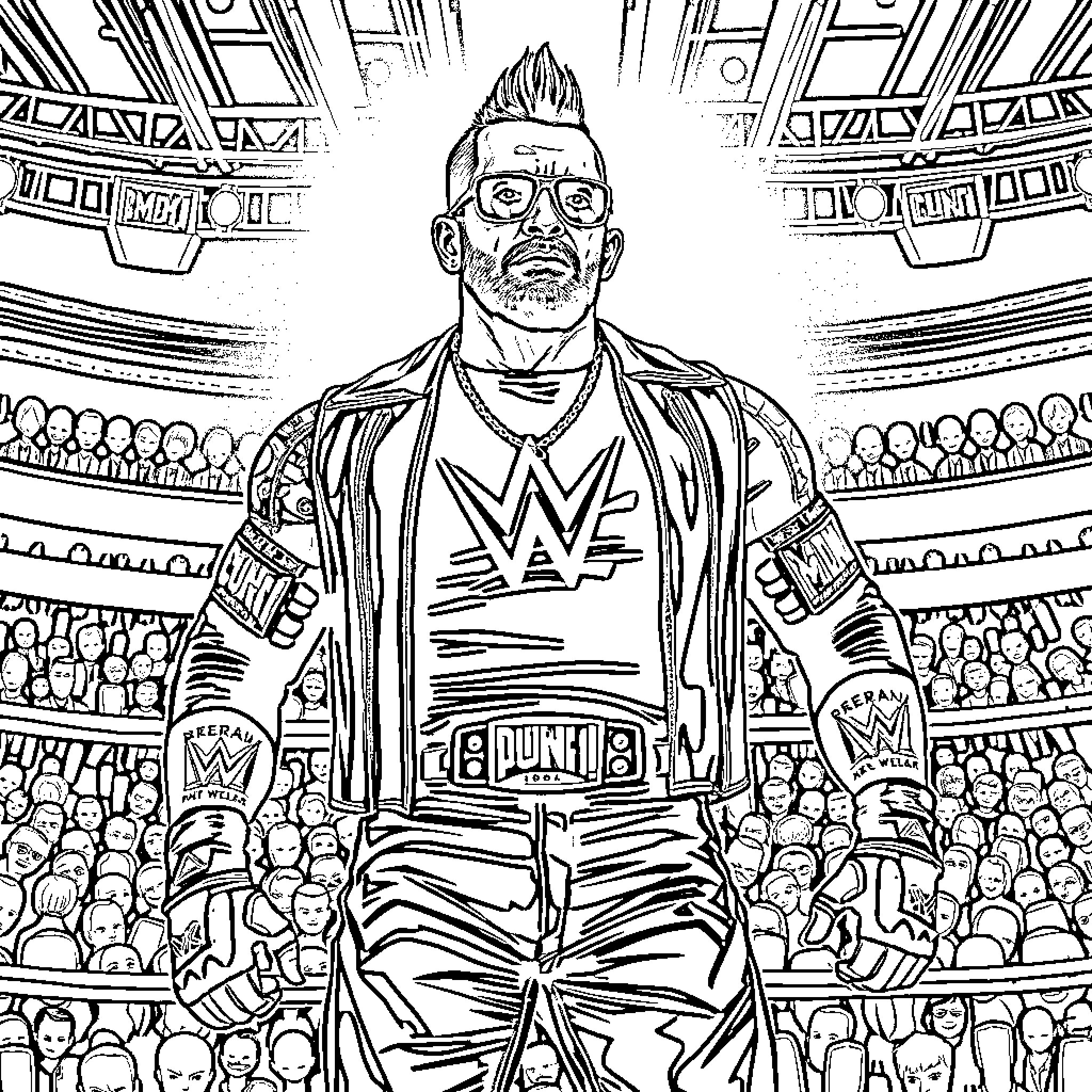 Best Cm Punk Coloring Pages (Free Printable PDF)