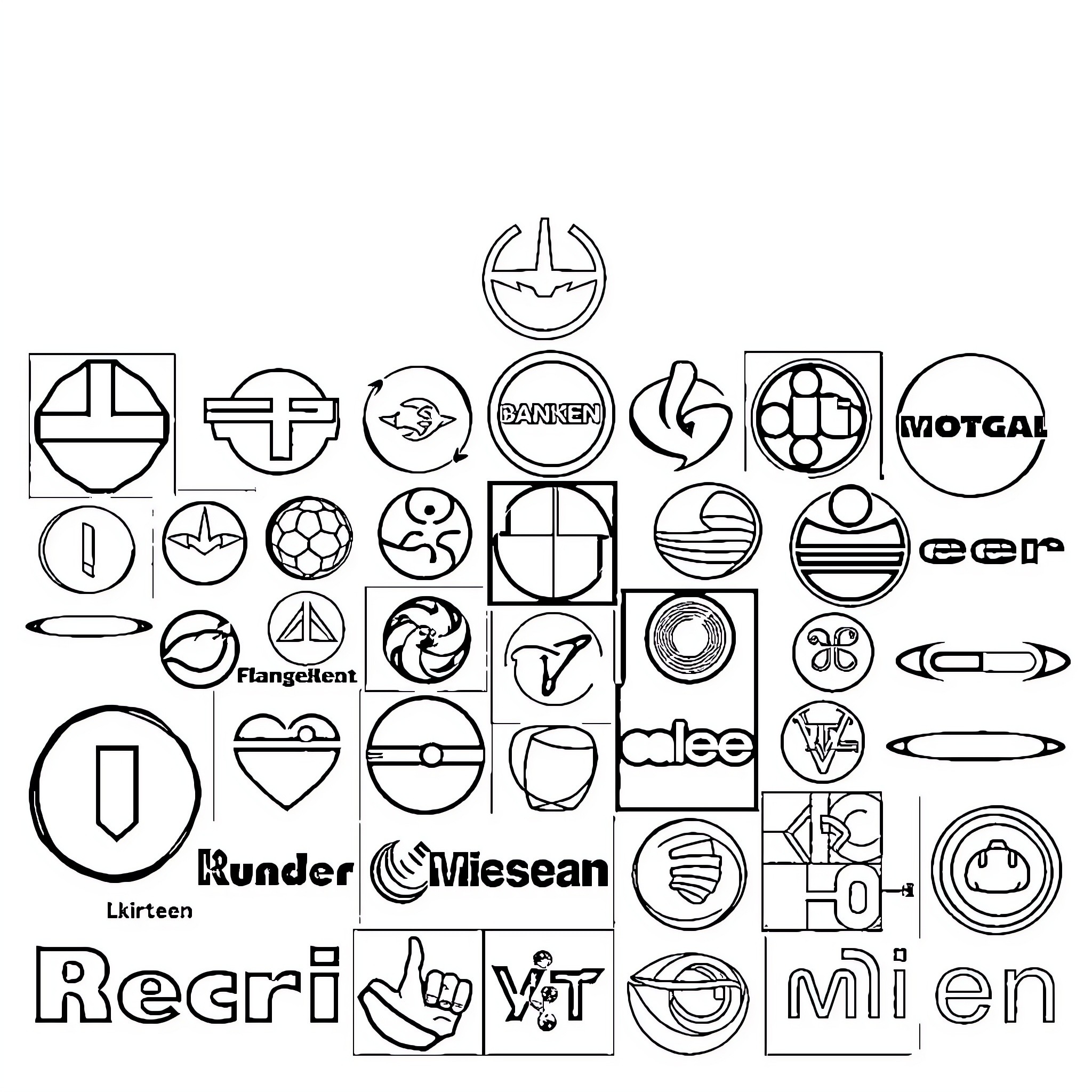 Best Logo Coloring Pages (Free Printable PDF)