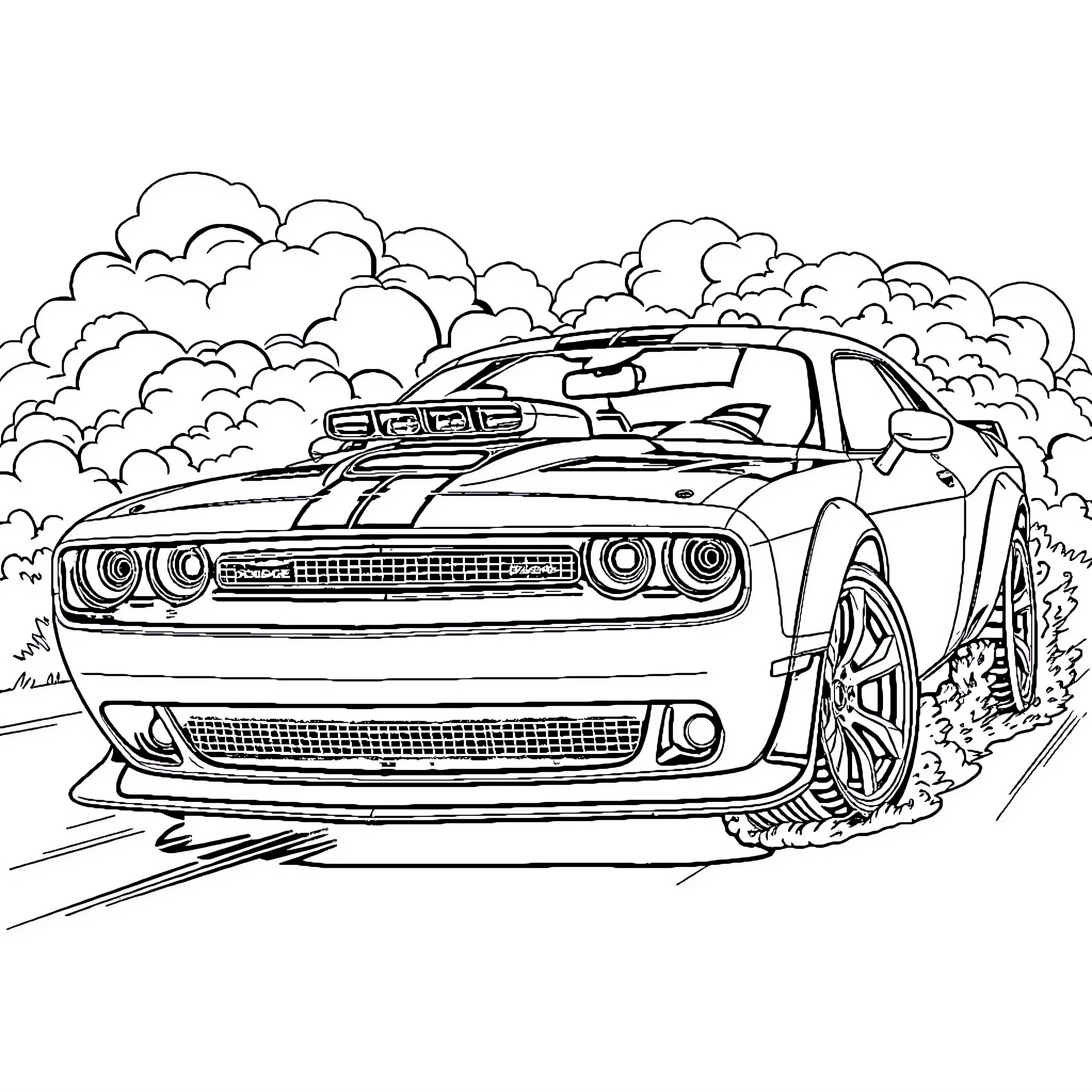 Best Hellcat Coloring Pages (Free Printable PDF)
