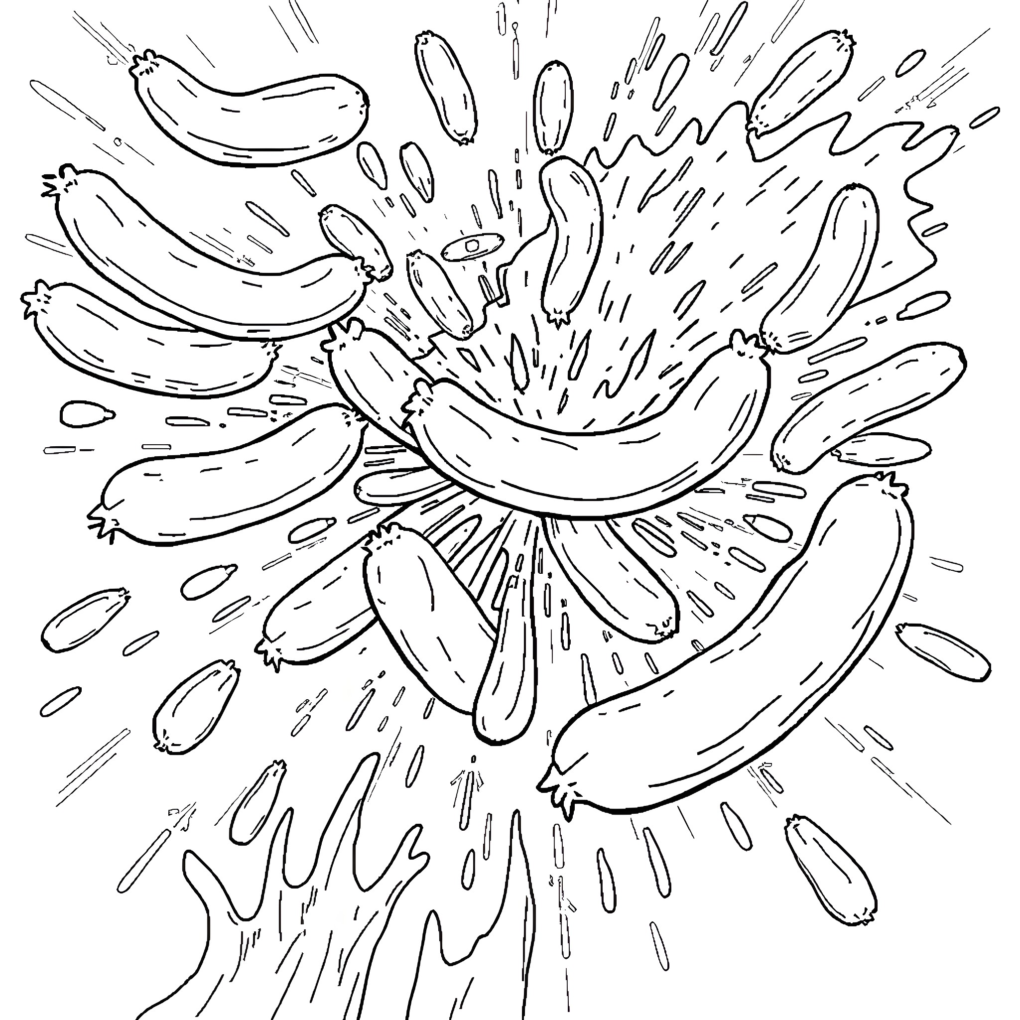 Best Sausage Coloring Pages (Free Printable PDF)