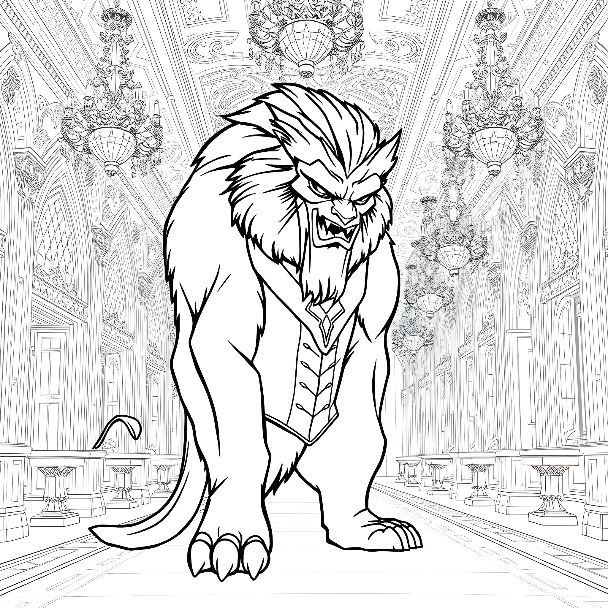 Best Beast Coloring Pages (Free Printable PDF)