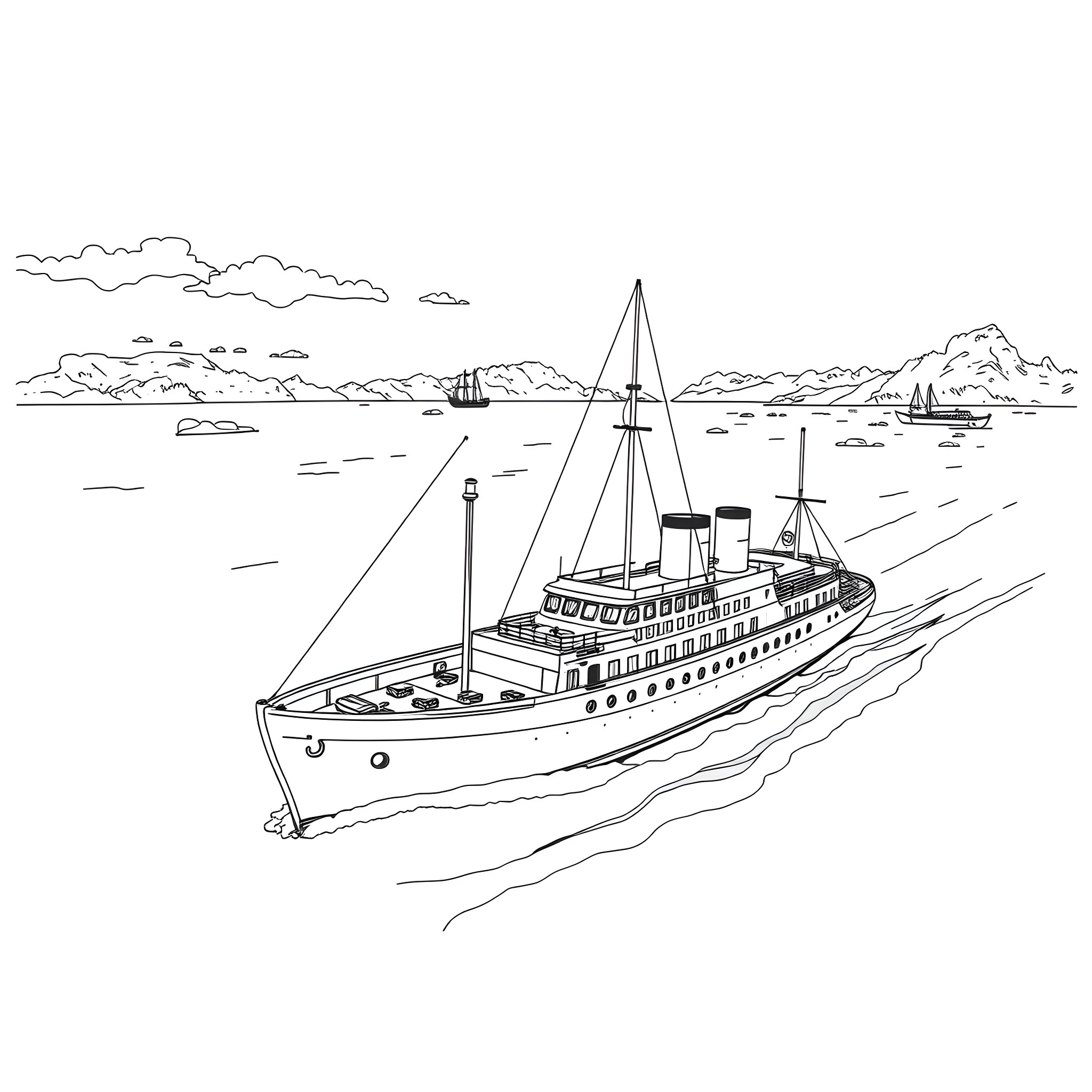 Best Ship Coloring Pages (Free Printable PDF)