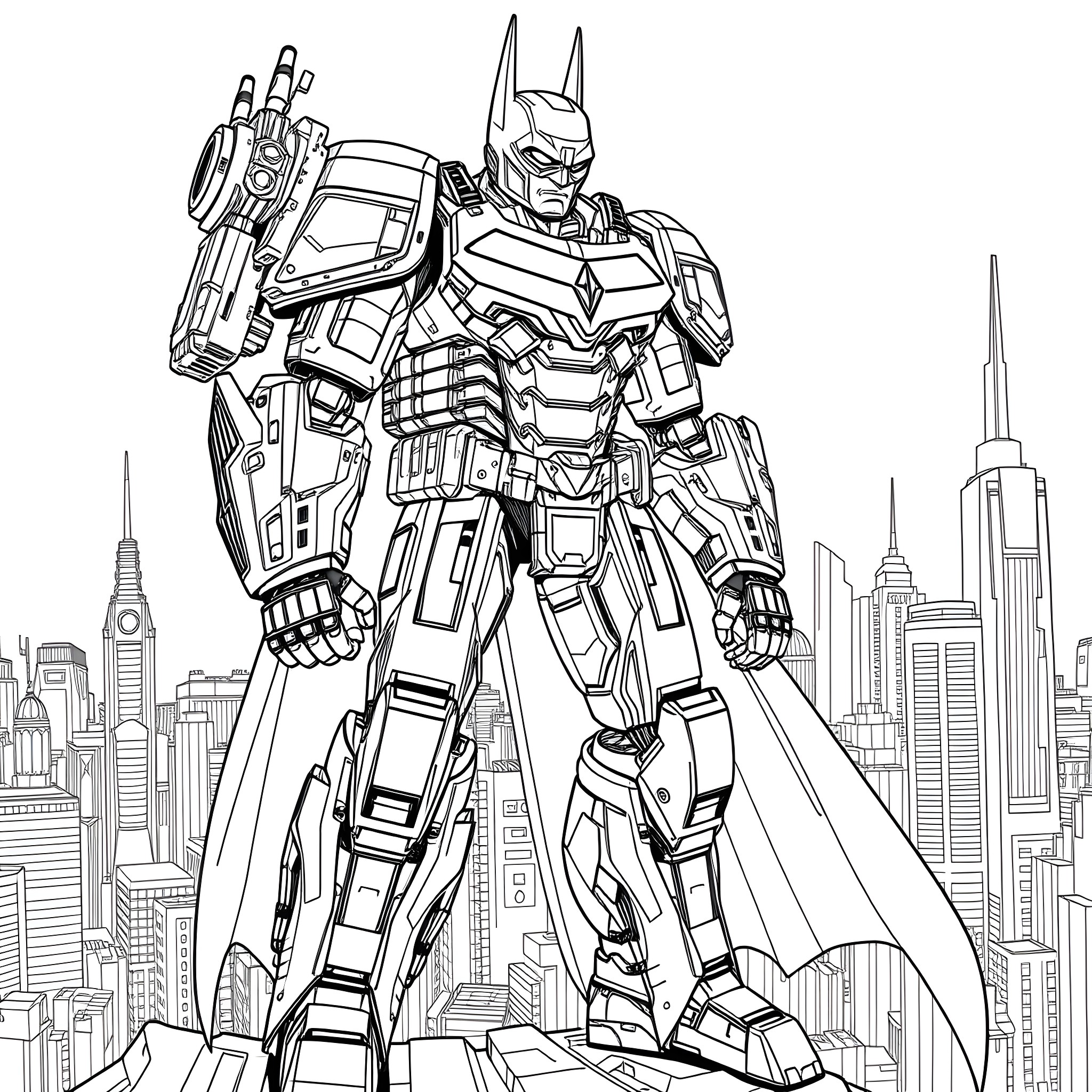 21 Best Mecha Batman Coloring Pages (Free Printable PDFs)