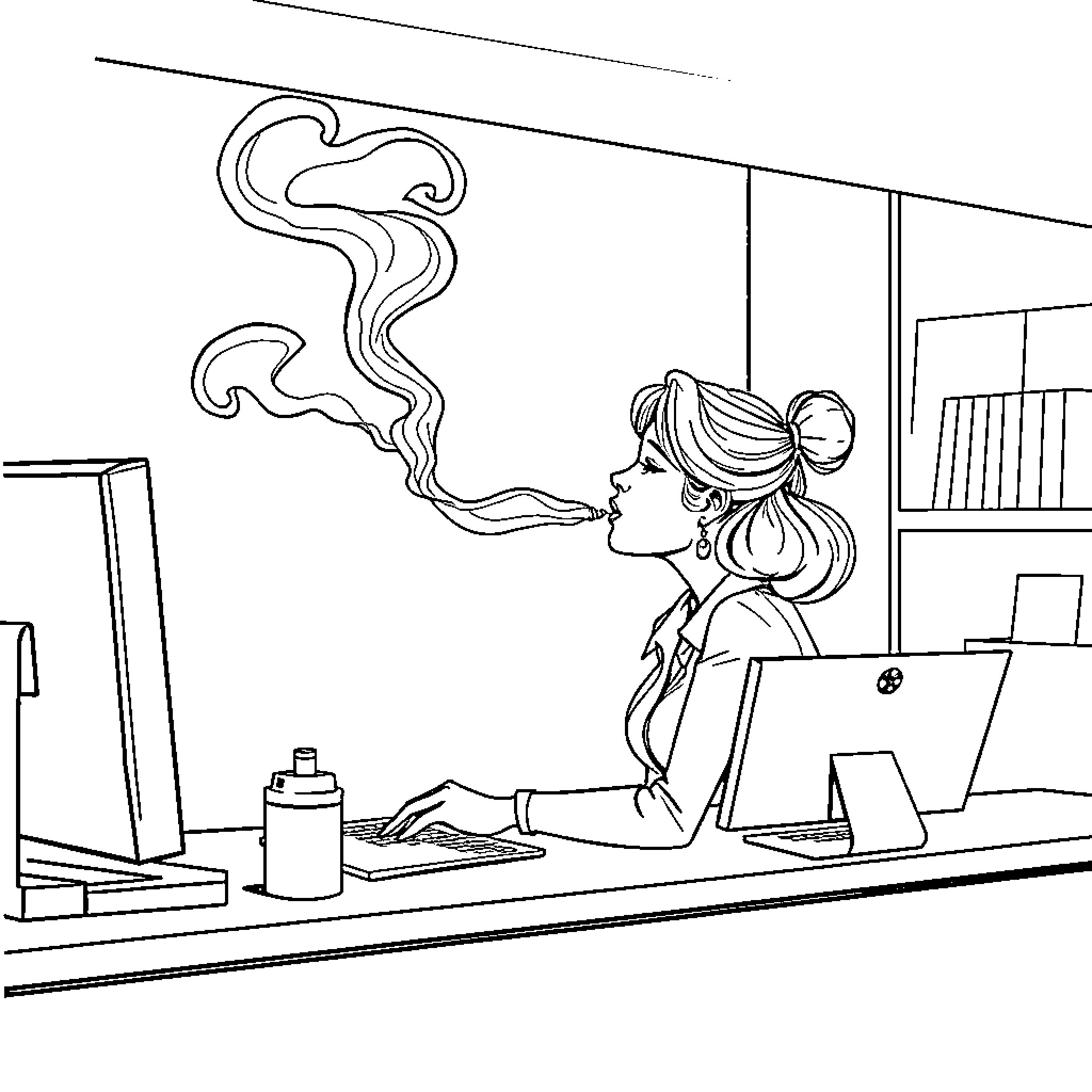 Best Receptionist Coloring Pages (Free Printable PDF)
