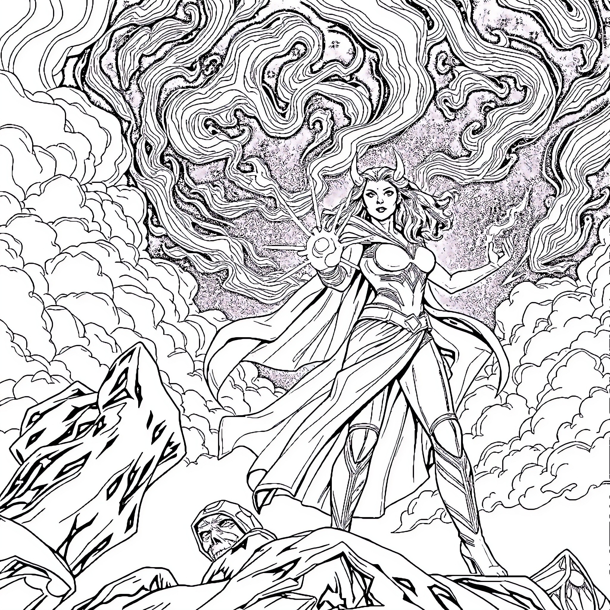 Best Scarlet Witch Coloring Pages (Free Printable PDF)
