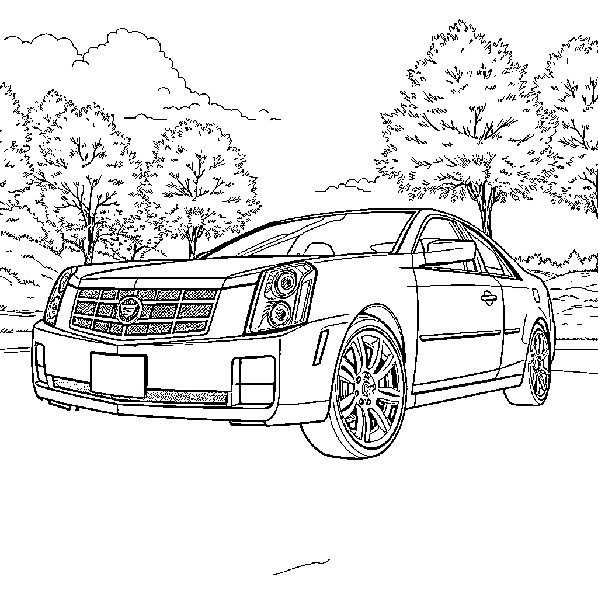 Best Cadillac Coloring Pages (Free Printable PDF)