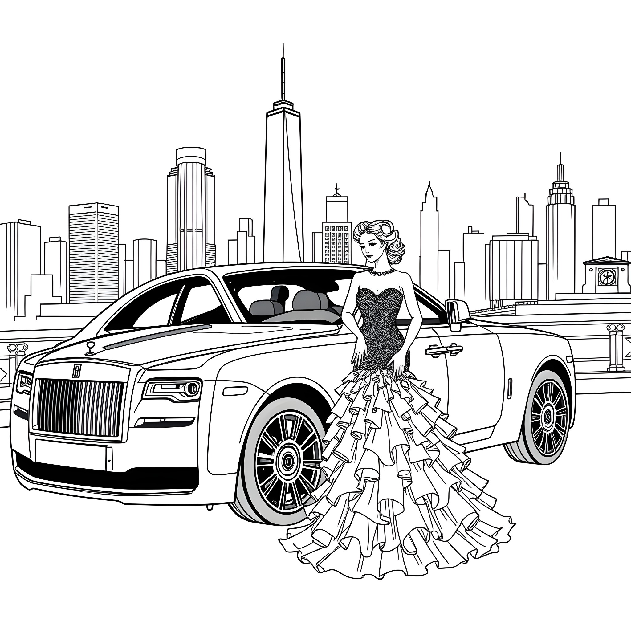 Best Rolls Royce Coloring Pages (Free Printable PDF)