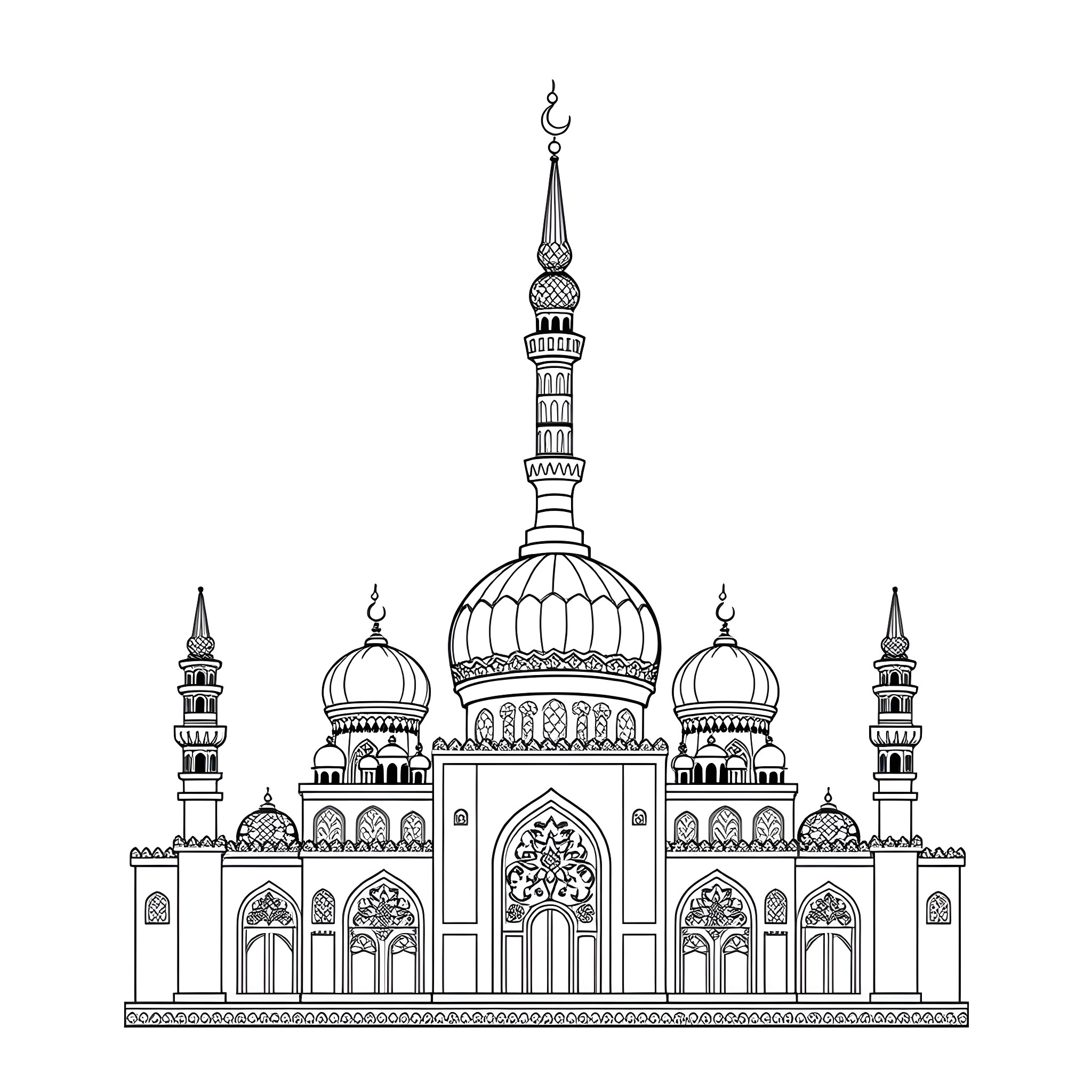 48 Best Mosque Coloring Pages (Free Printable PDFs)