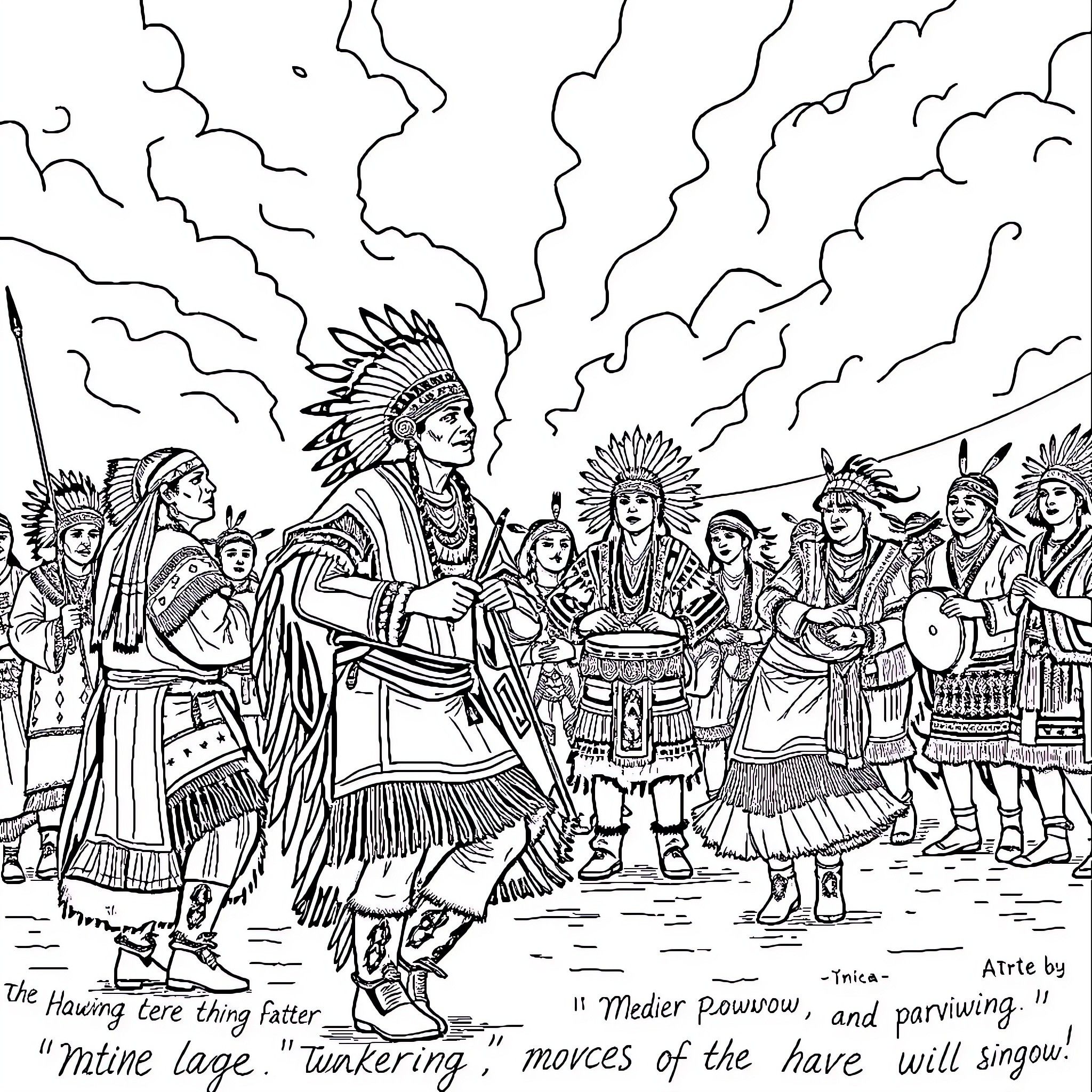 Best Powwow Coloring Pages (Free Printable PDF)