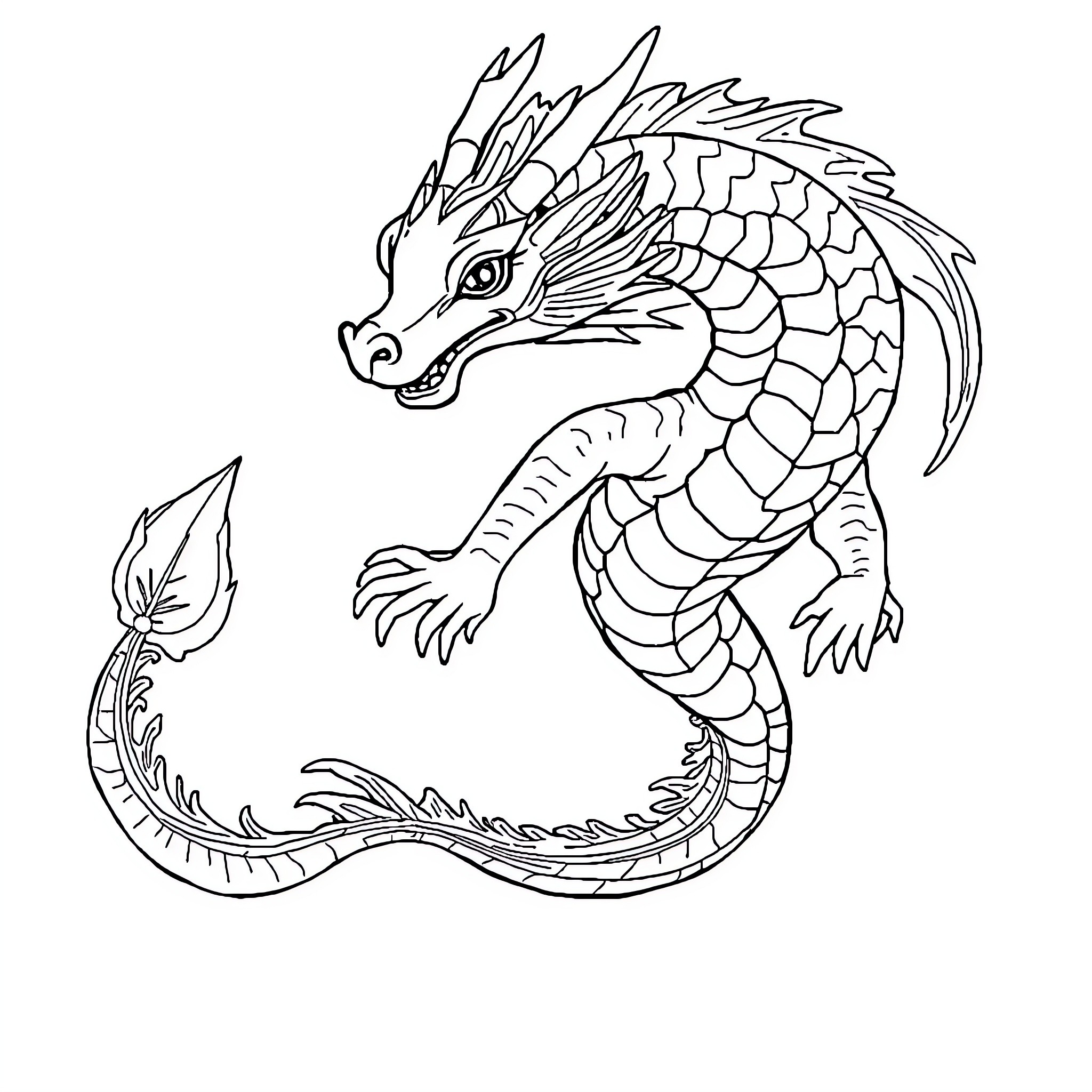 Best Water Dragon Coloring Pages (Free Printable PDF)
