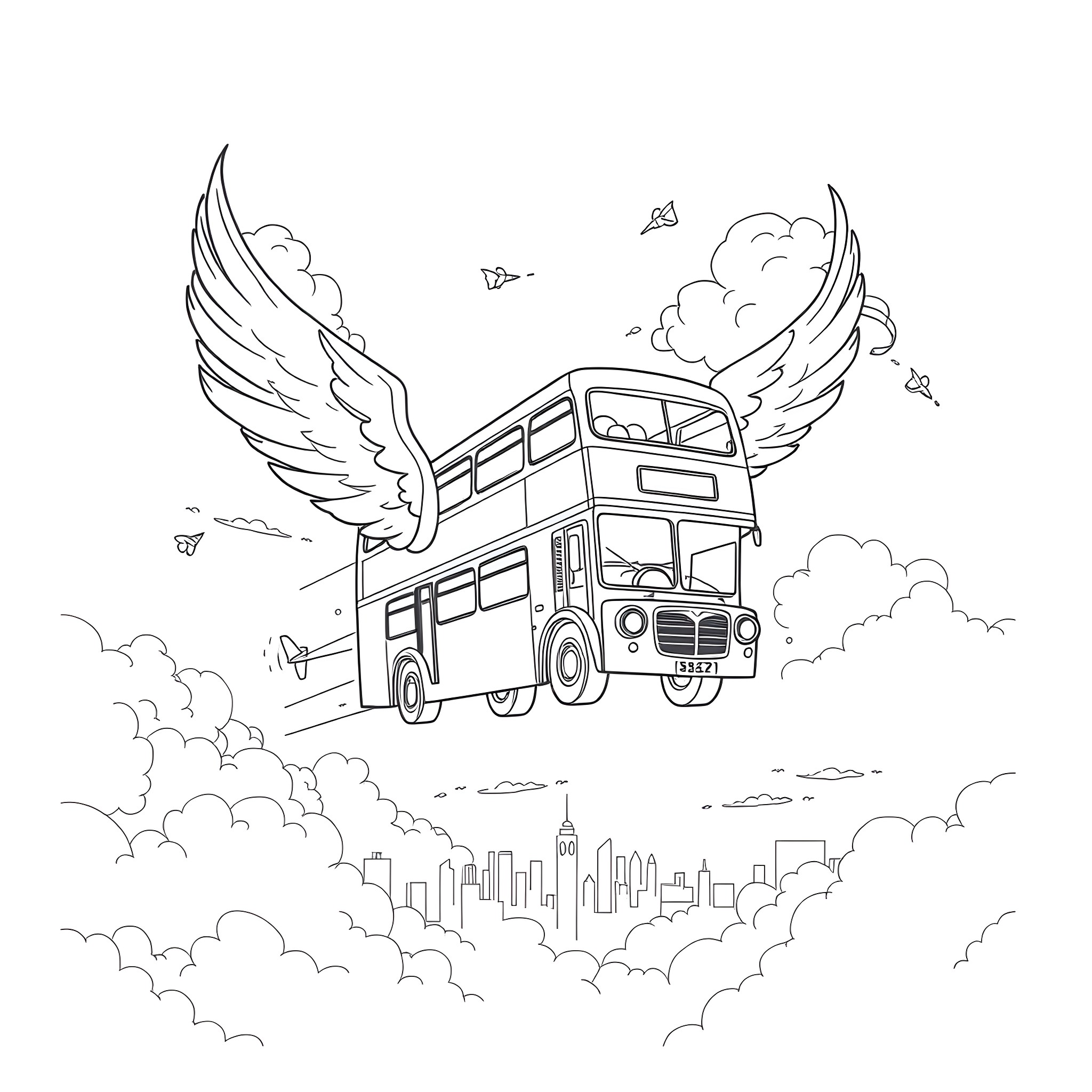 1 Best Double Decker Bus Coloring Pages (Free Printable PDFs)