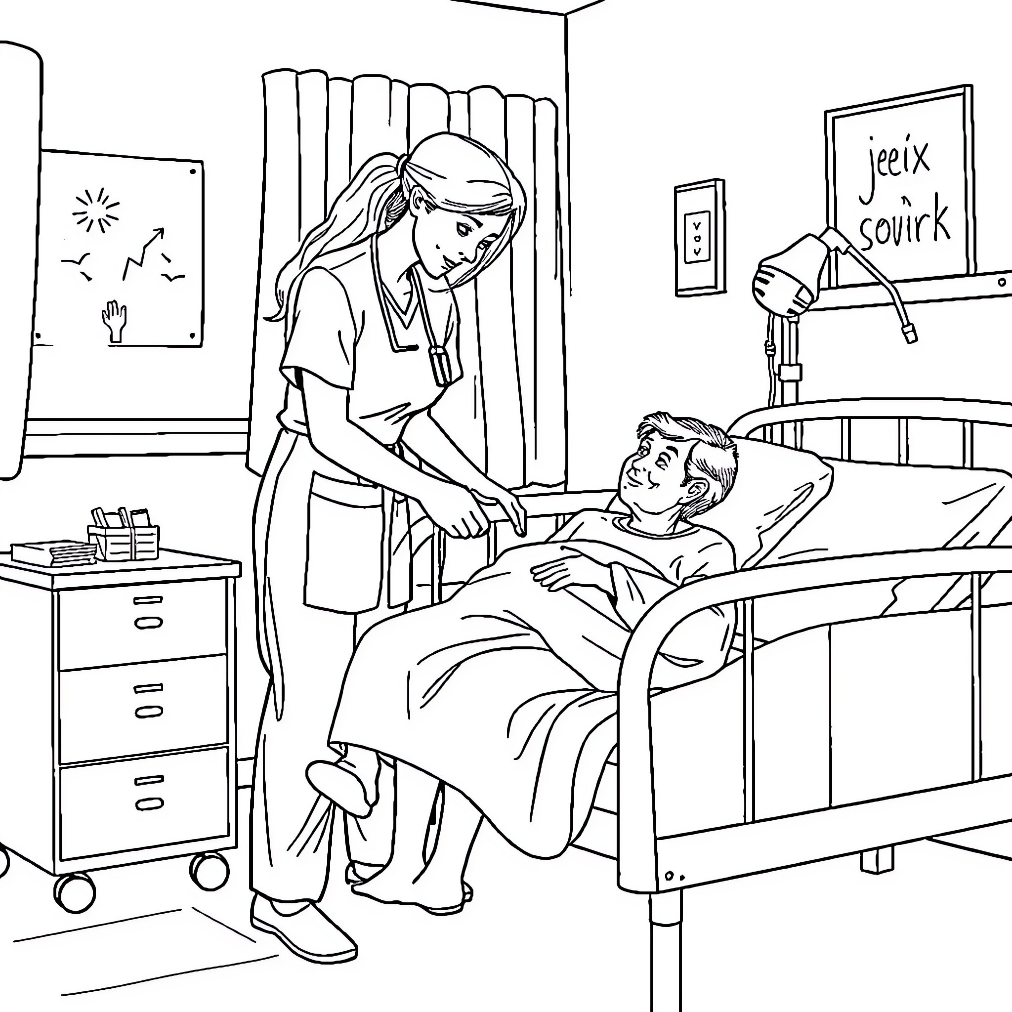 Best Nurse Coloring Pages (Free Printable PDF)