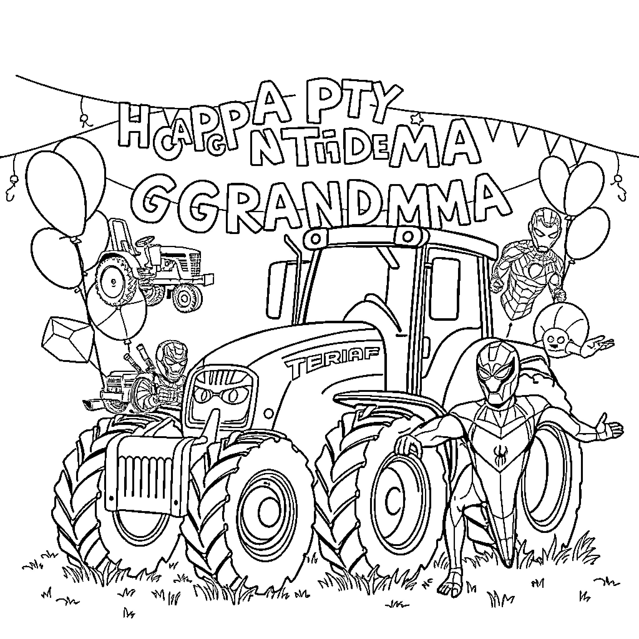 Best Tractor Coloring Pages (Free Printable PDF)