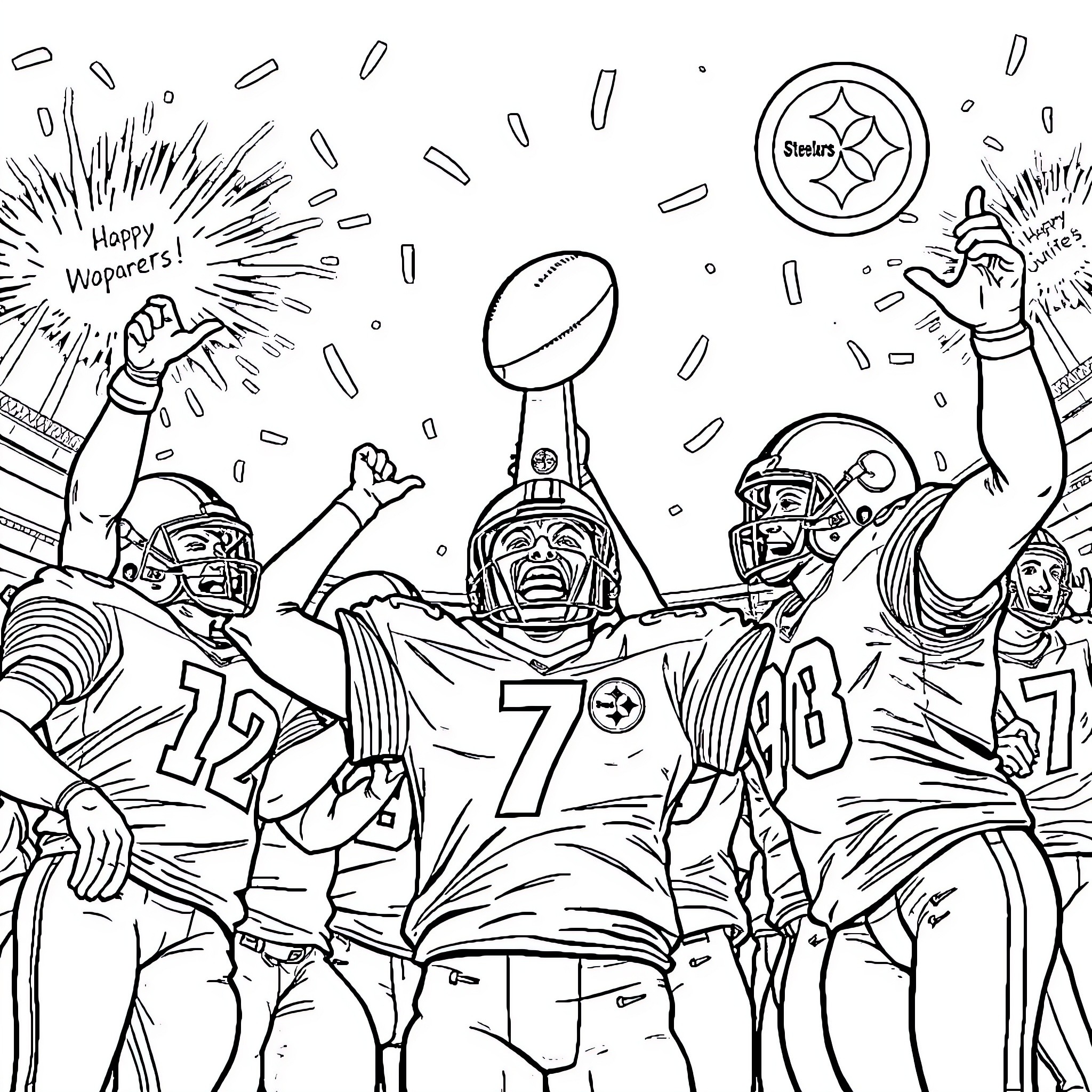 Best Steelers Coloring Pages (Free Printable PDF)