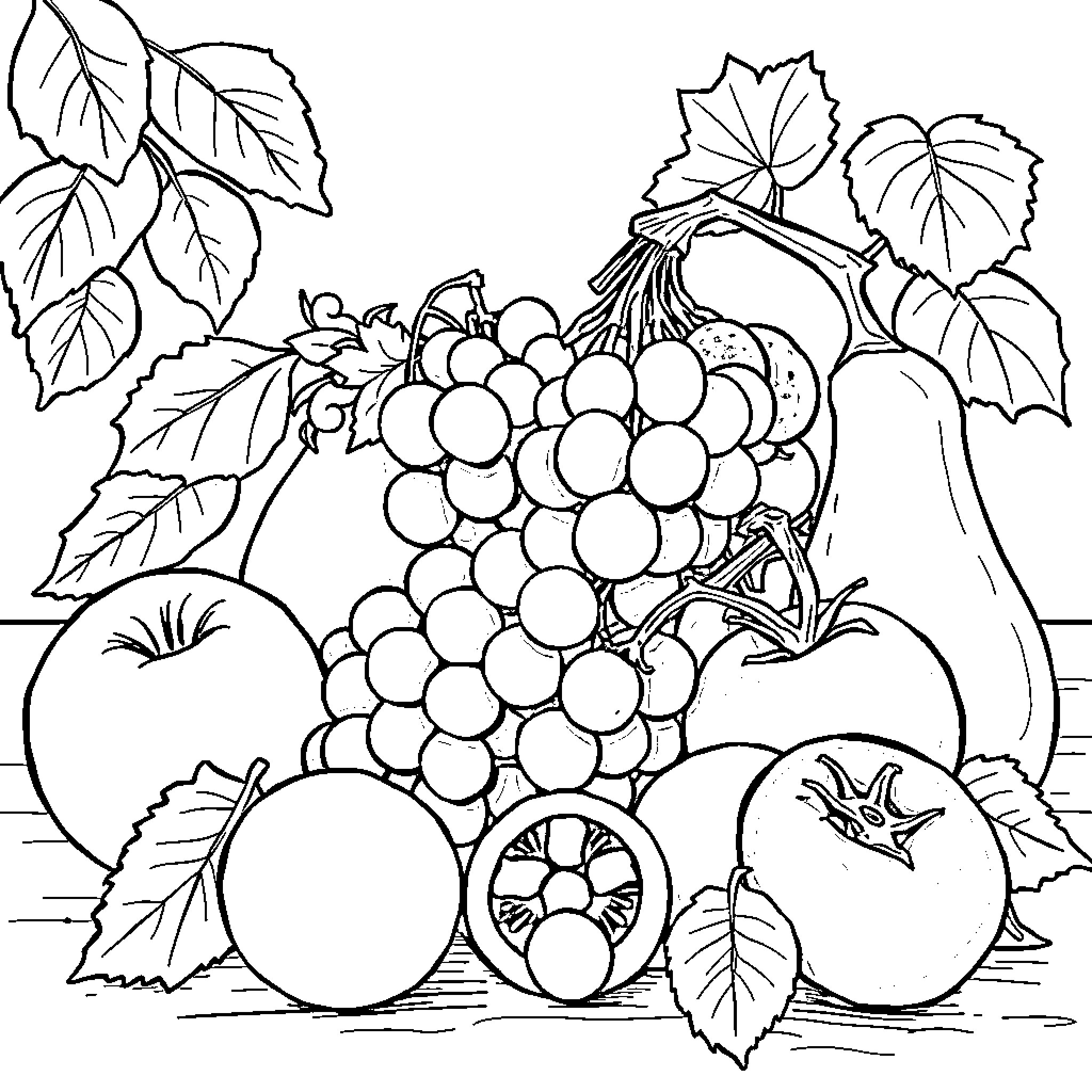 Best Fruit Coloring Pages (Free Printable PDF)