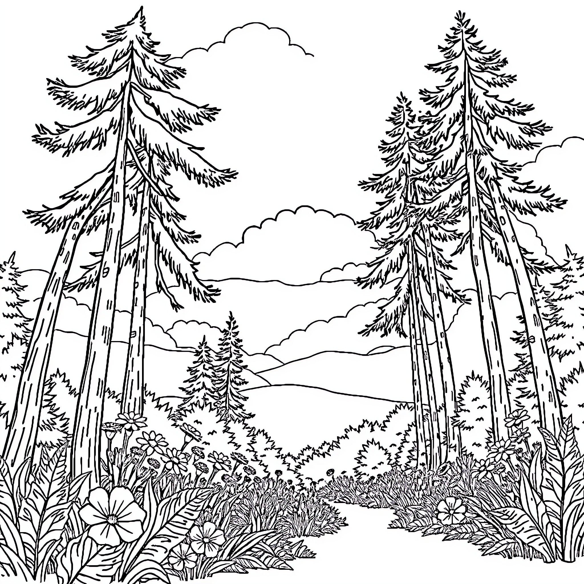 Best Nature Coloring Pages (Free Printable PDF)