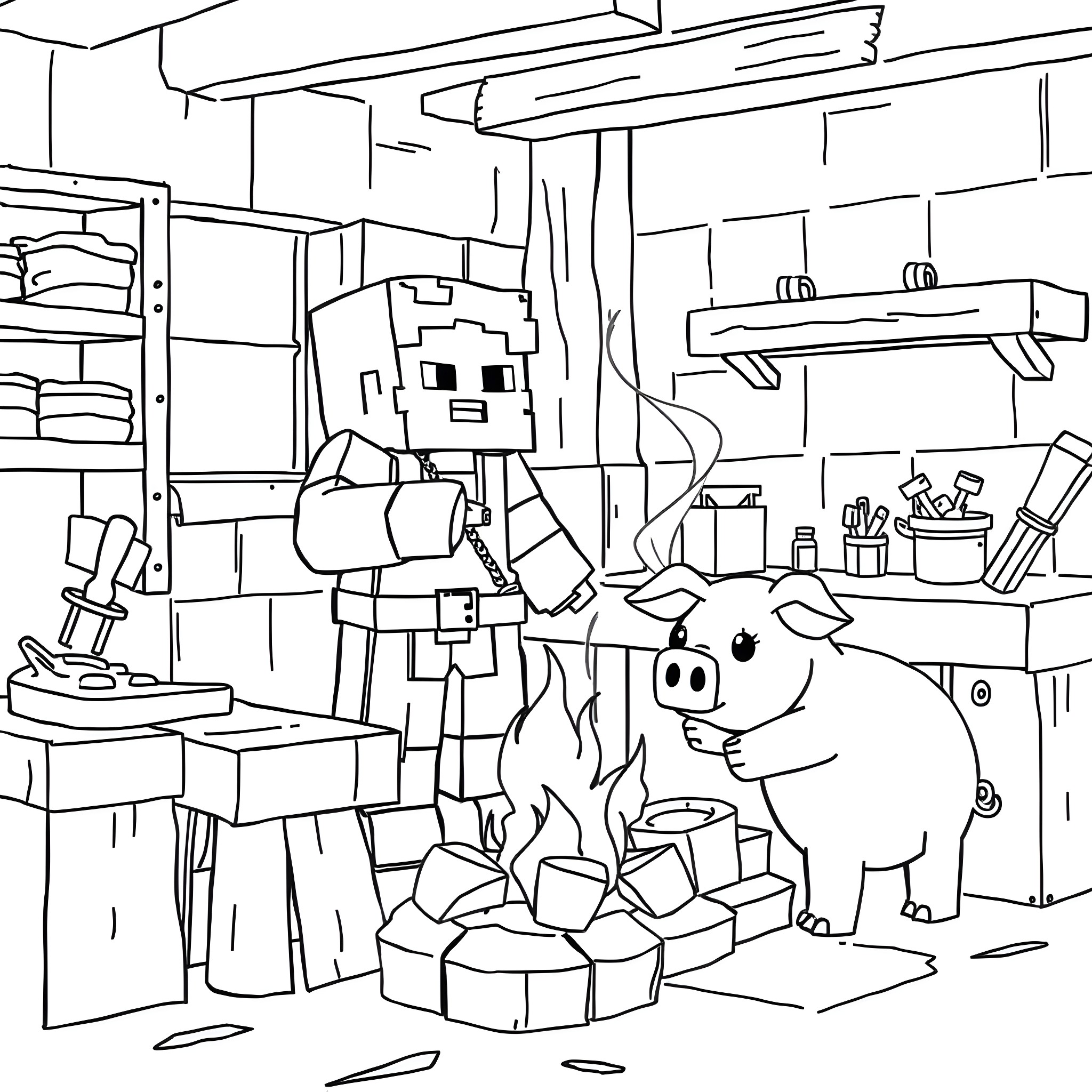 15 Best Villager Coloring Pages (Free Printable PDFs)