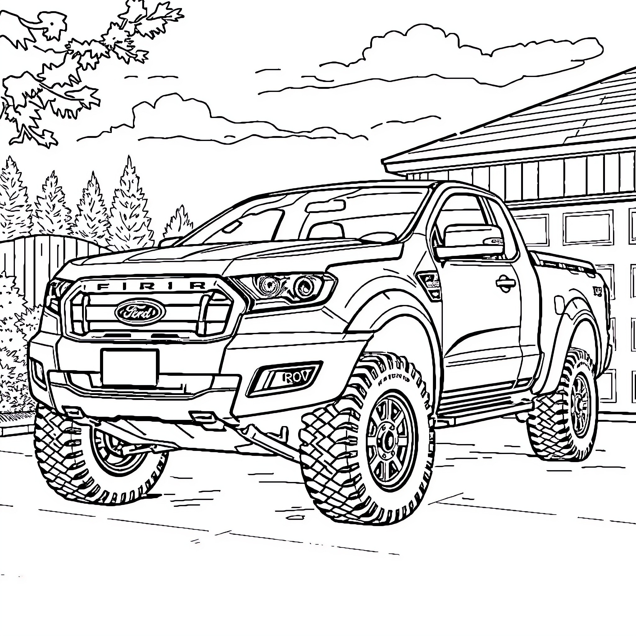 Best Ford Ranger Coloring Pages (Free Printable PDF)