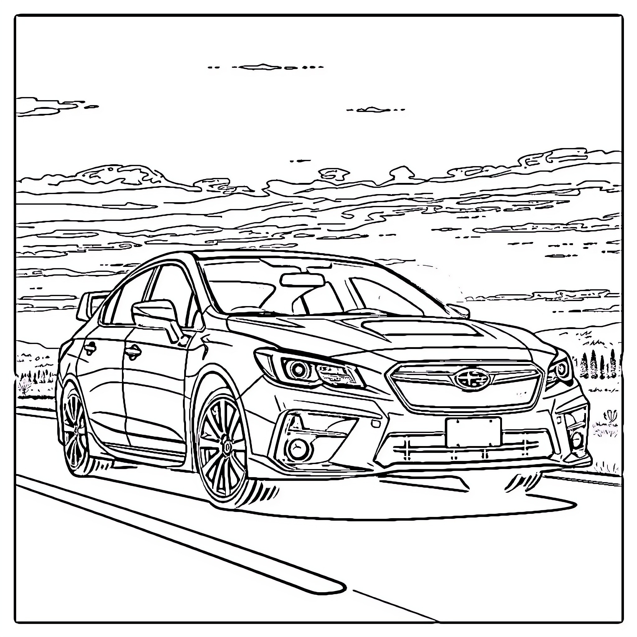 Best Subaru Coloring Pages (Free Printable PDF)