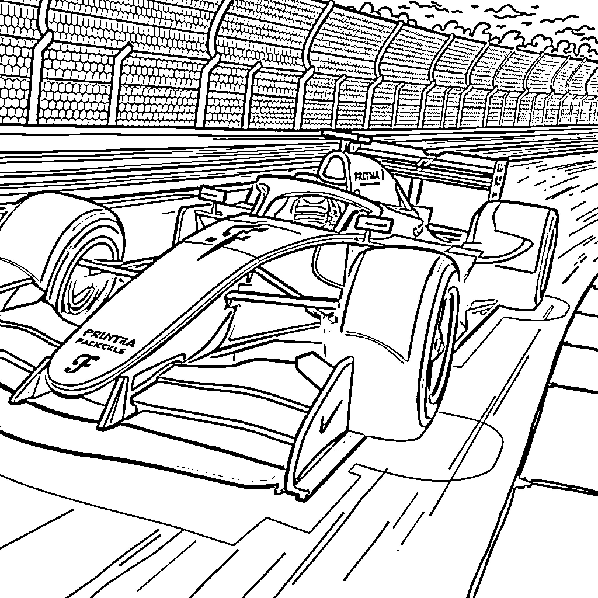 Best F1 Racing Car Coloring Pages (Free Printable PDF)
