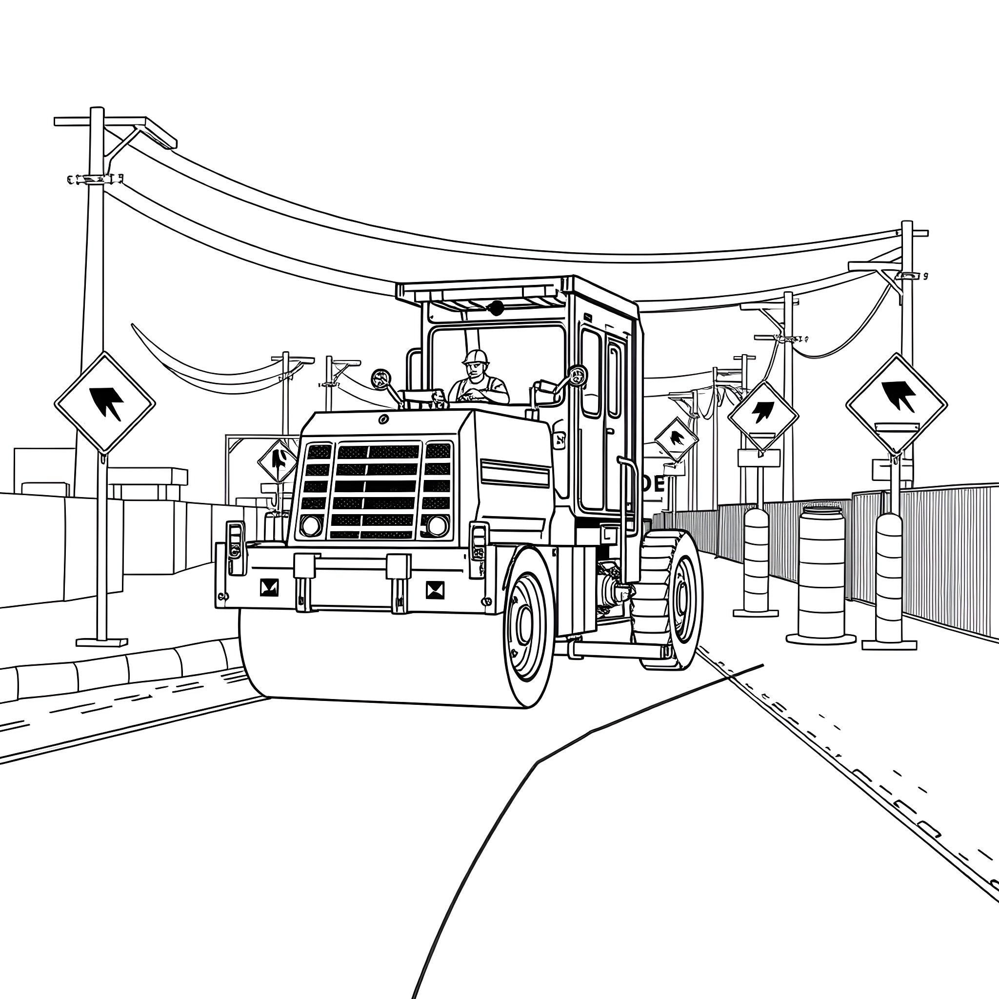 37 Best Asphalt Paver Coloring Pages (Free Printable PDFs)