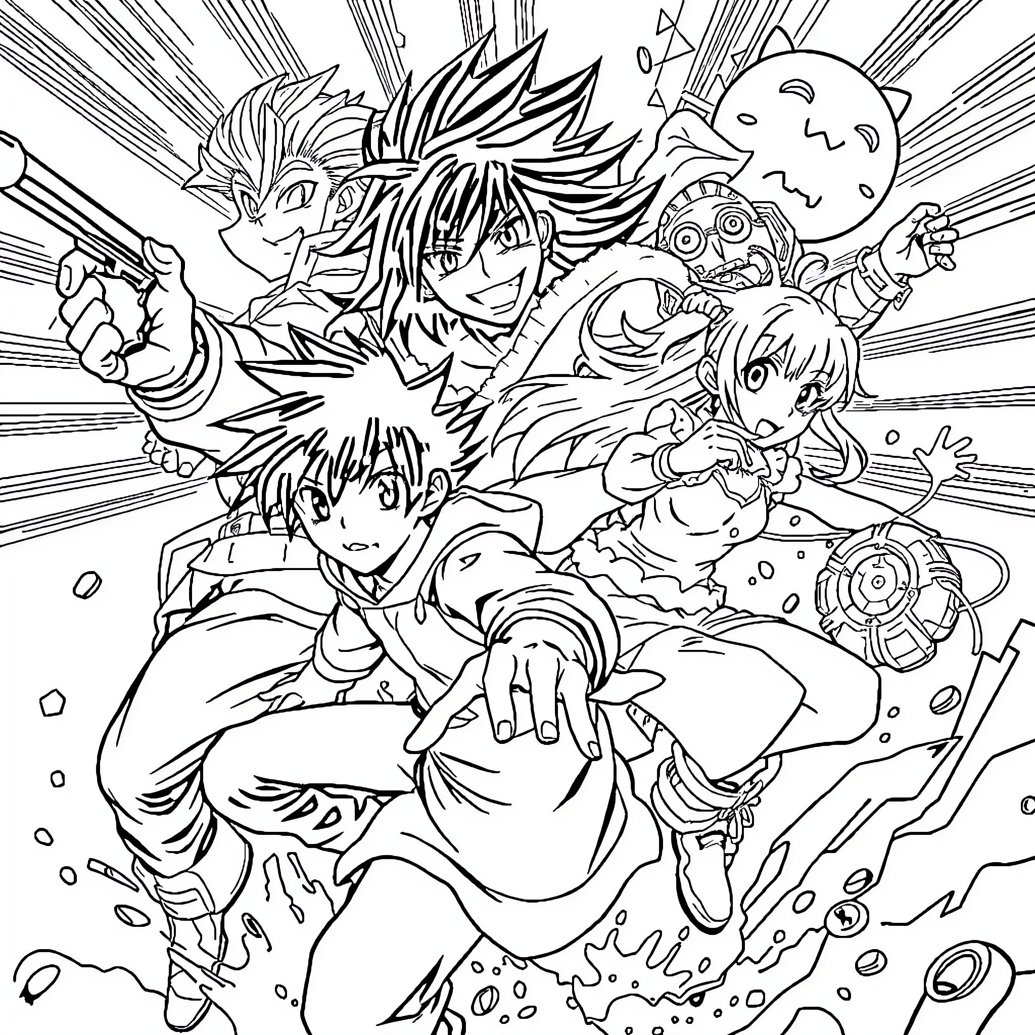 Best Anime Coloring Pages (Free Printable PDF)