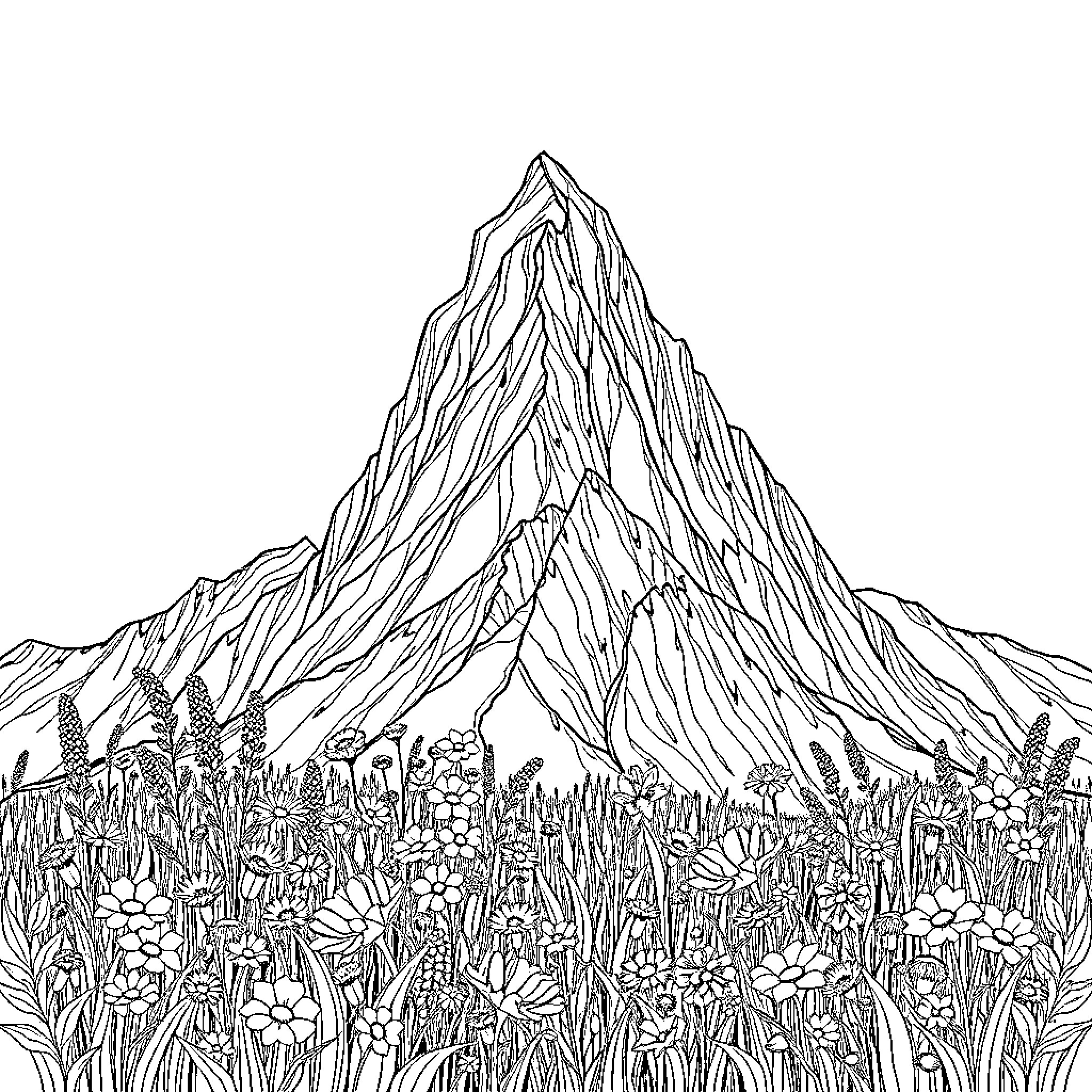 Best Mountain Coloring Pages (Free Printable PDF)