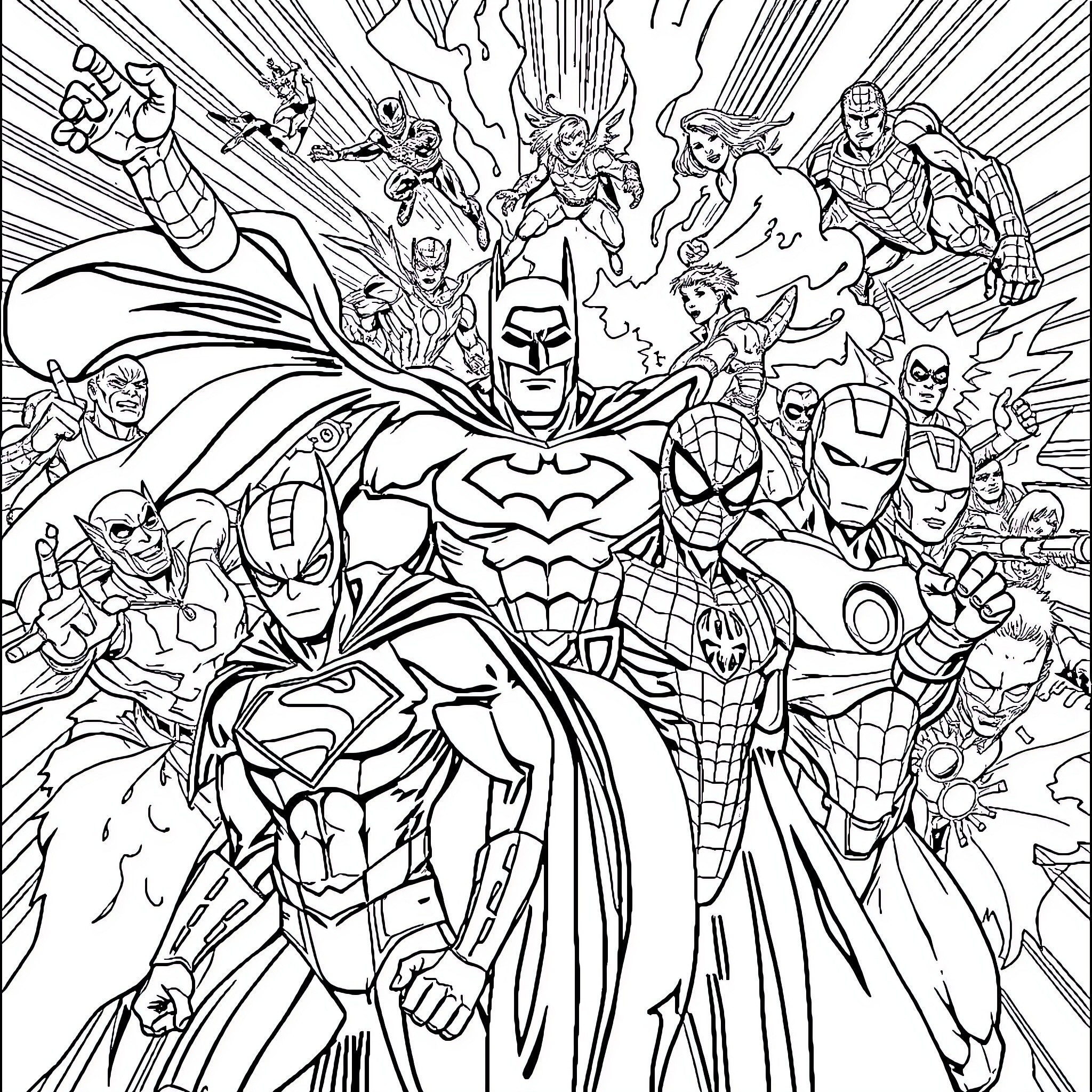 522 Best Superhero Coloring Pages (Free Printable PDFs)