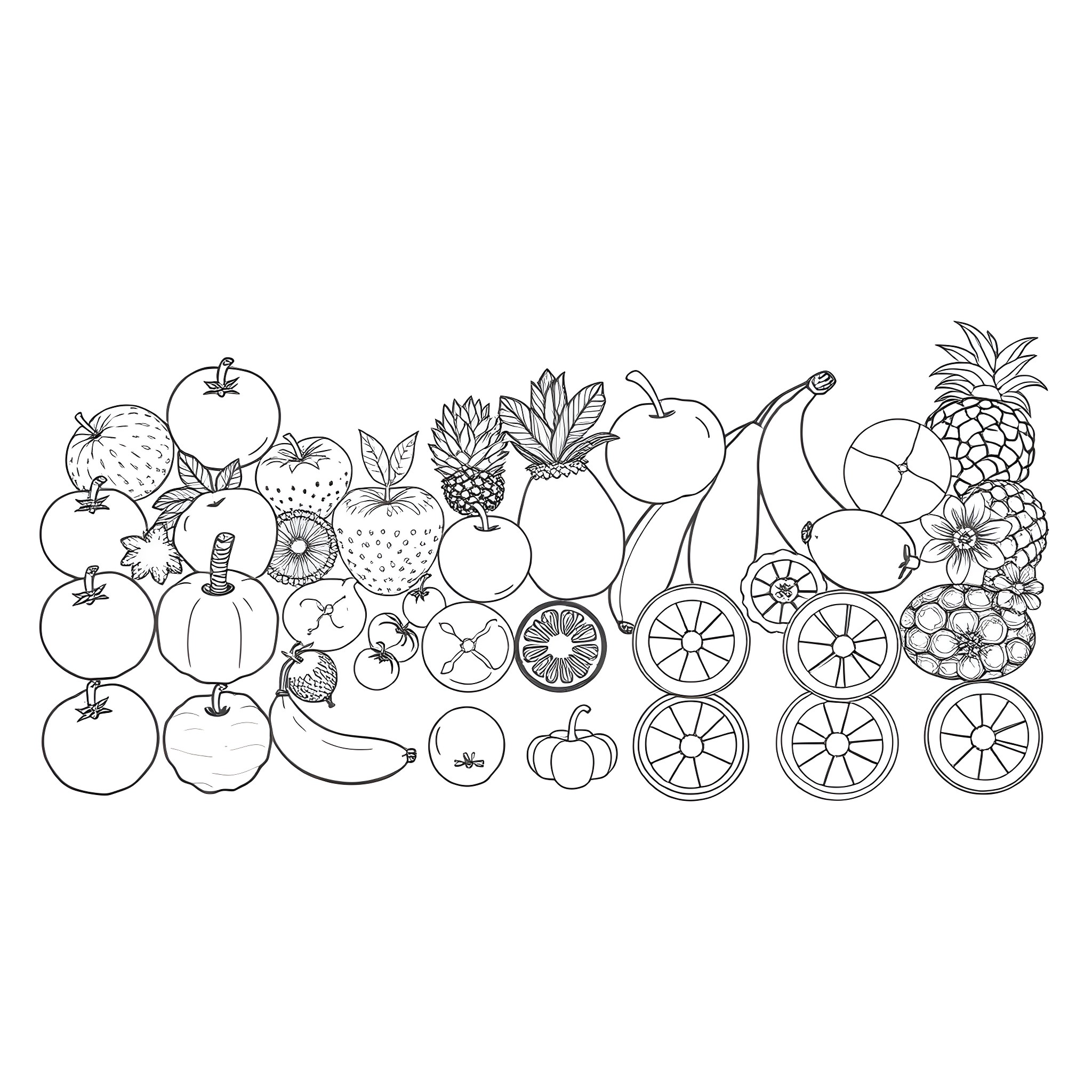 98 Best Fruit Coloring Pages (Free Printable PDFs)