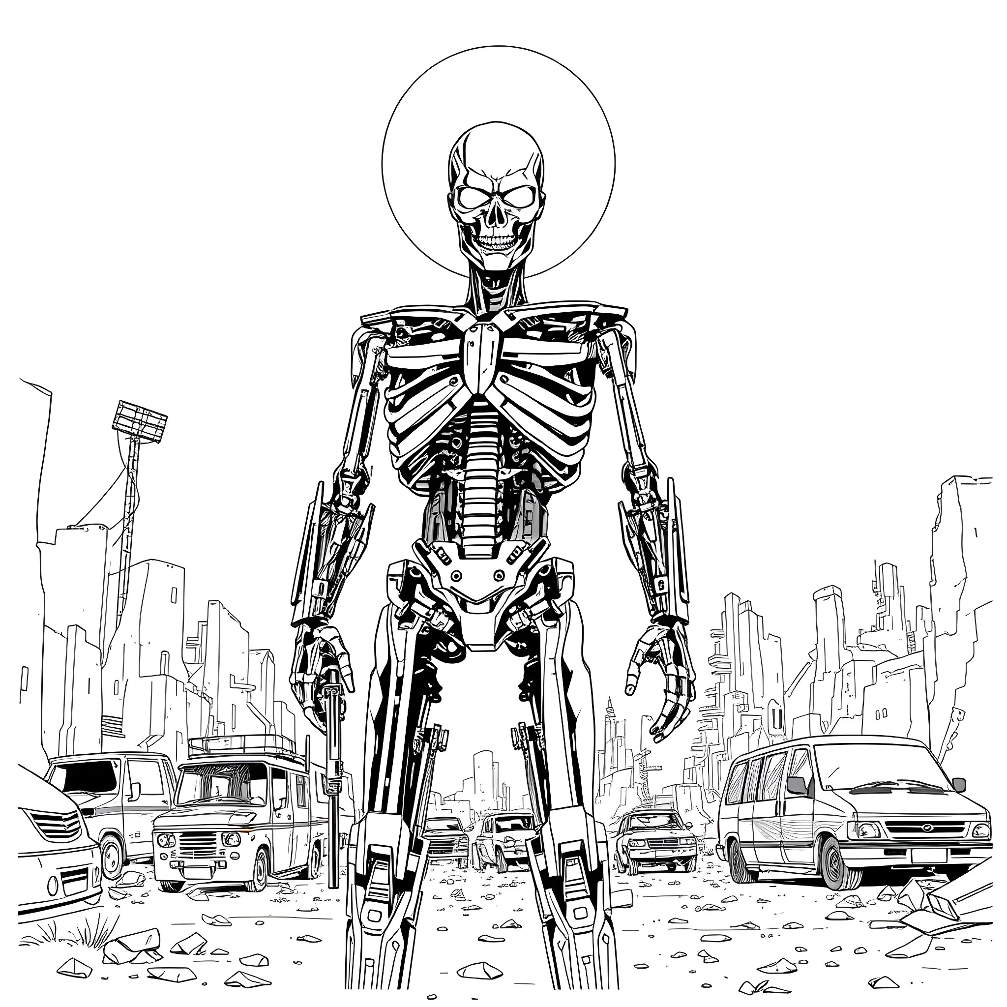 44 Best Terminator Coloring Pages (Free Printable PDFs)