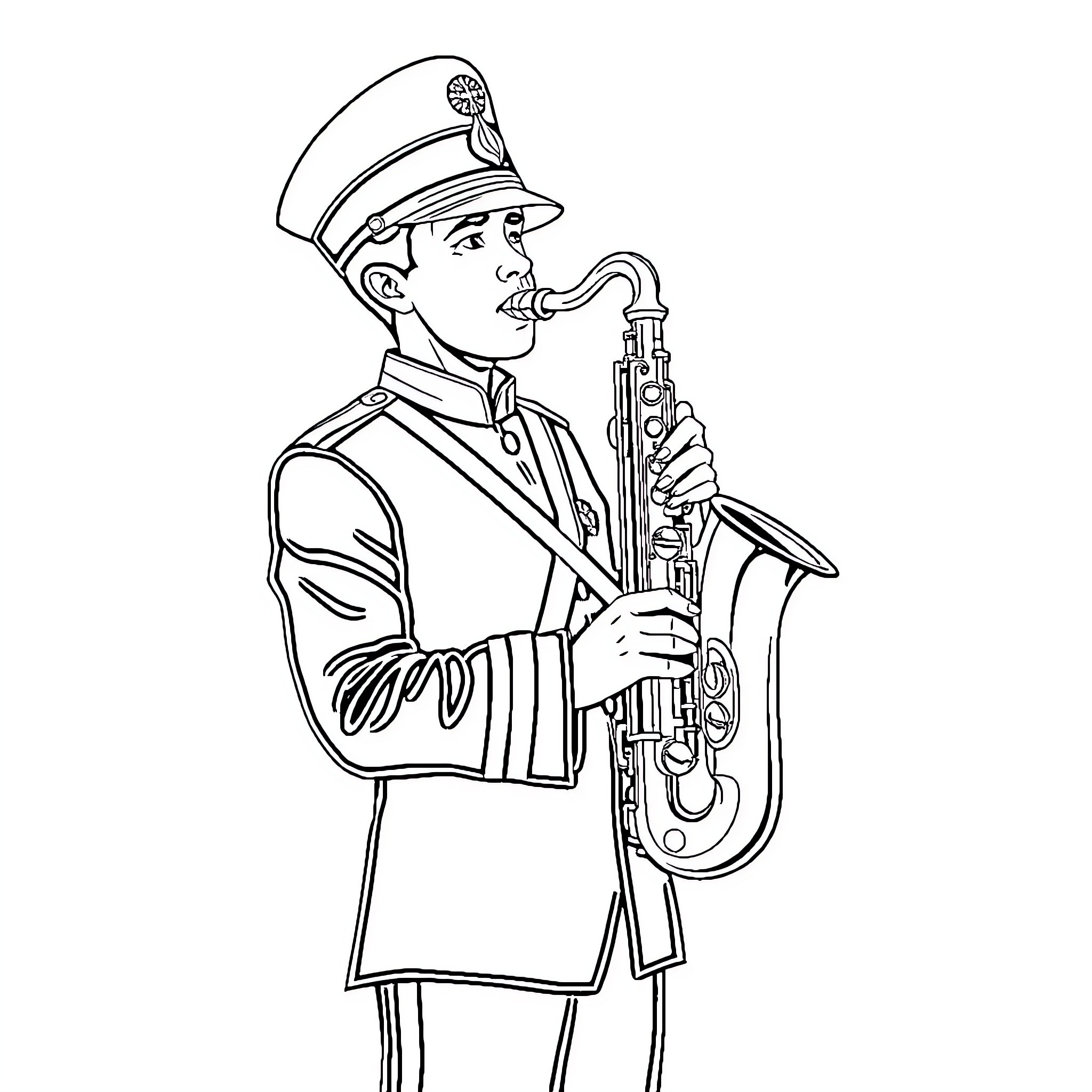Best Saxophone Player Coloring Pages (Free Printable PDF)