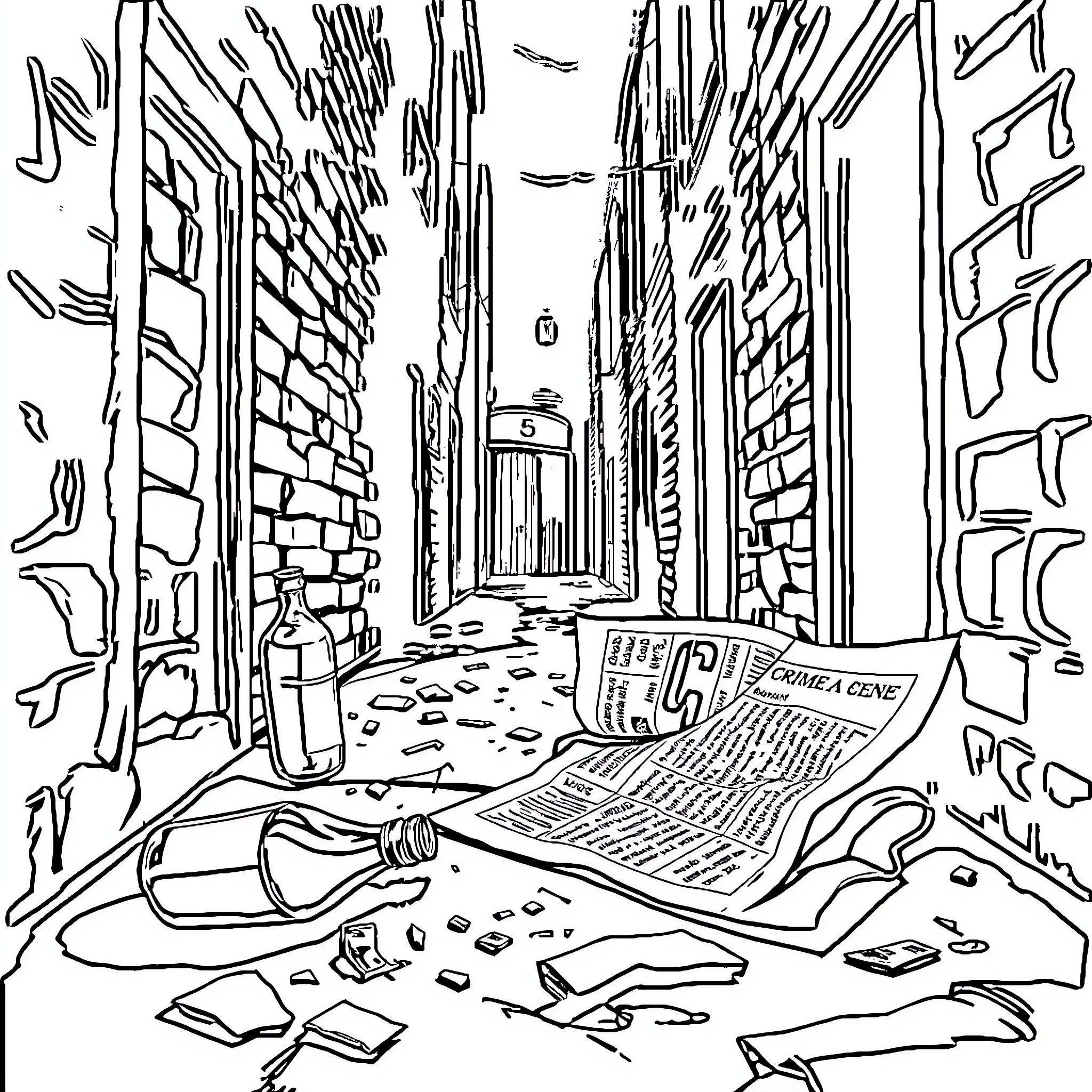 Best Crime Scene Coloring Pages (Free Printable PDF)