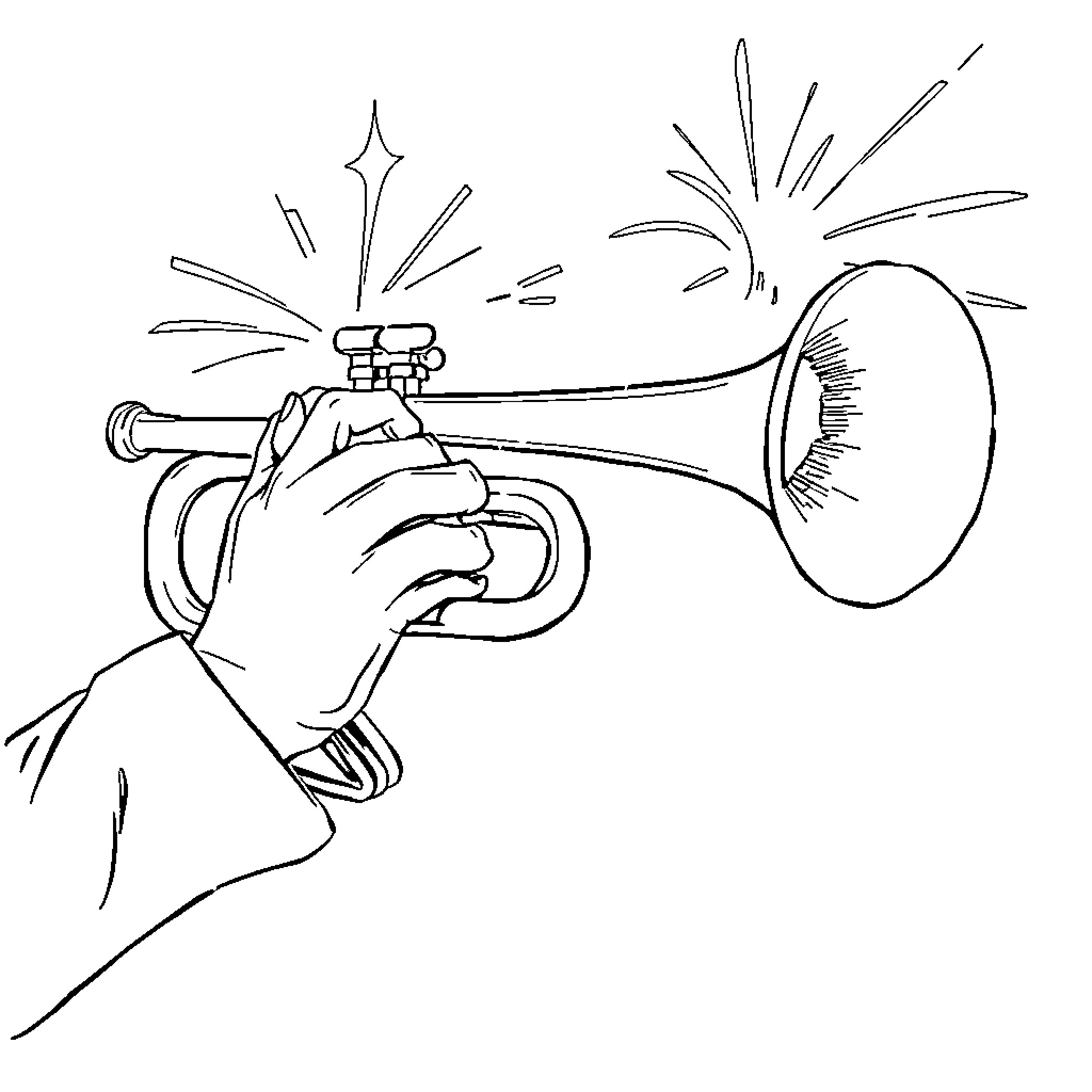 Best Trumpet Coloring Pages (Free Printable PDF)