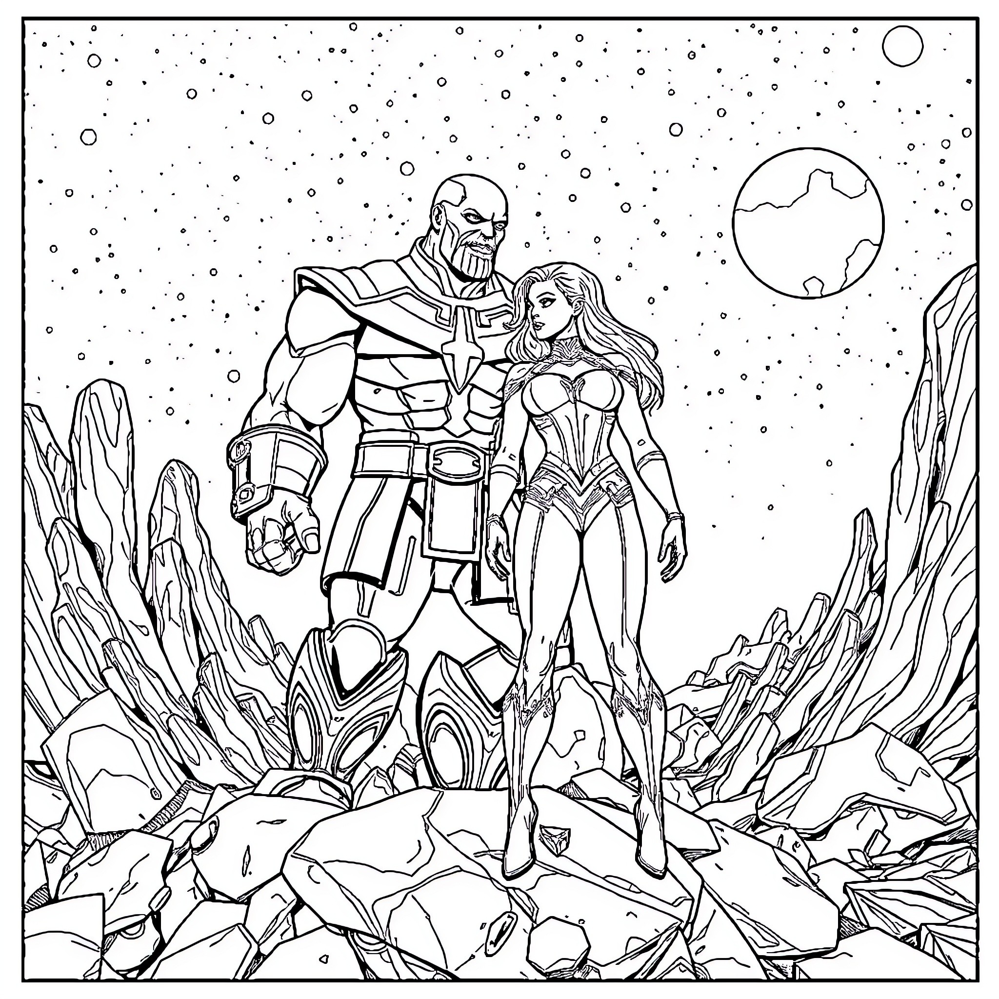 Best Thanos Coloring Pages (Free Printable PDF)