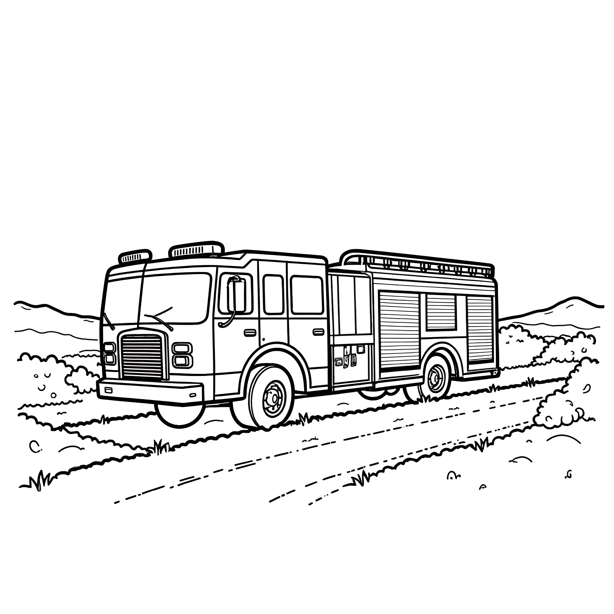 Best Fire Engine Coloring Pages (Free Printable PDF)