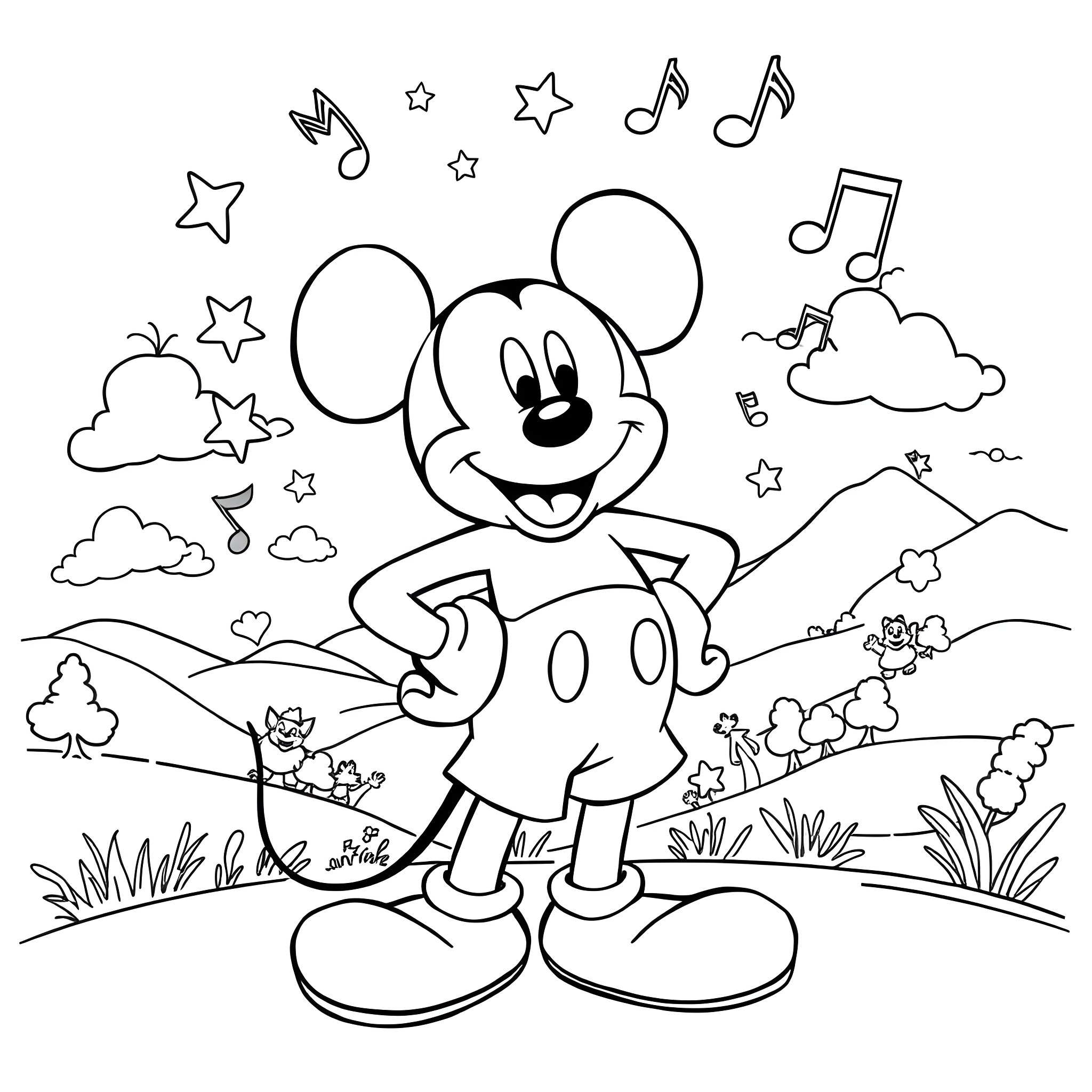 42 Best Mickey Mouse Coloring Pages (Free Printable PDFs)