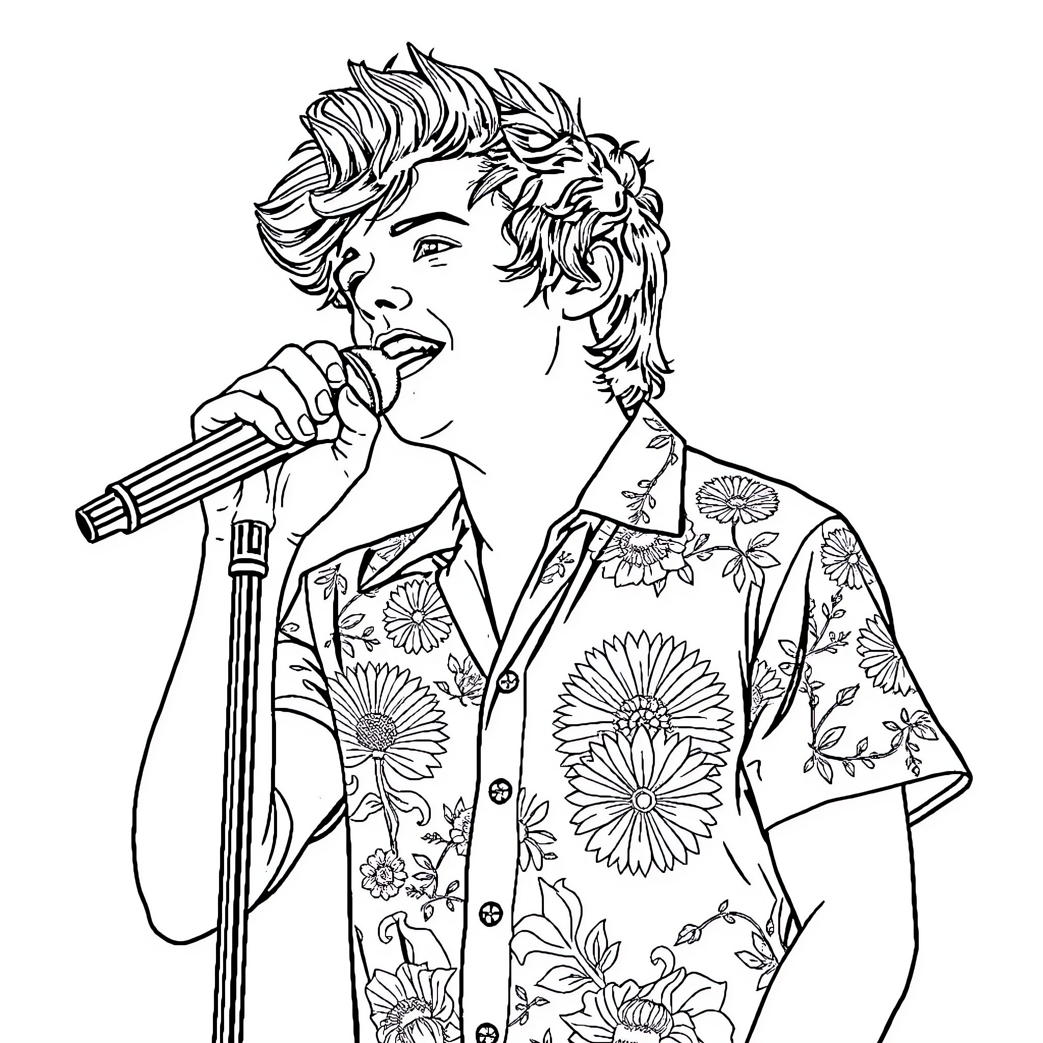 40 Best Harry Styles Coloring Pages (Free Printable PDFs)