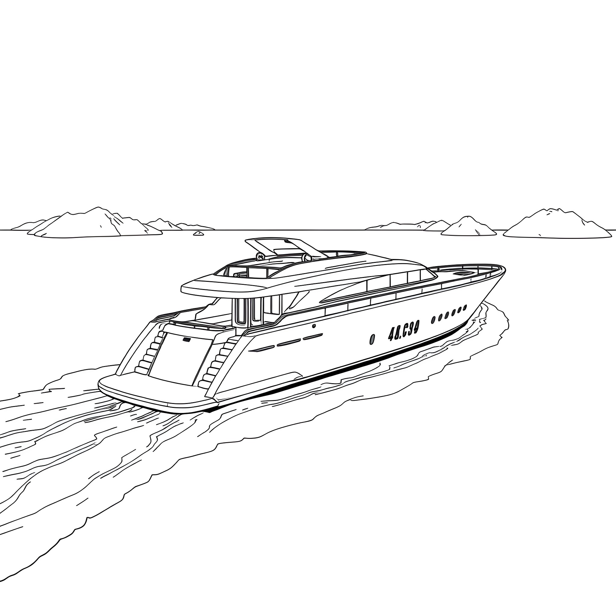 Best Yacht Coloring Pages (Free Printable PDF)