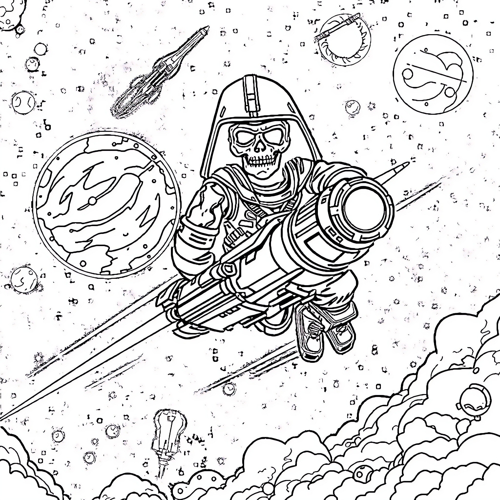 Best Space Pirate Coloring Pages (Free Printable PDF)