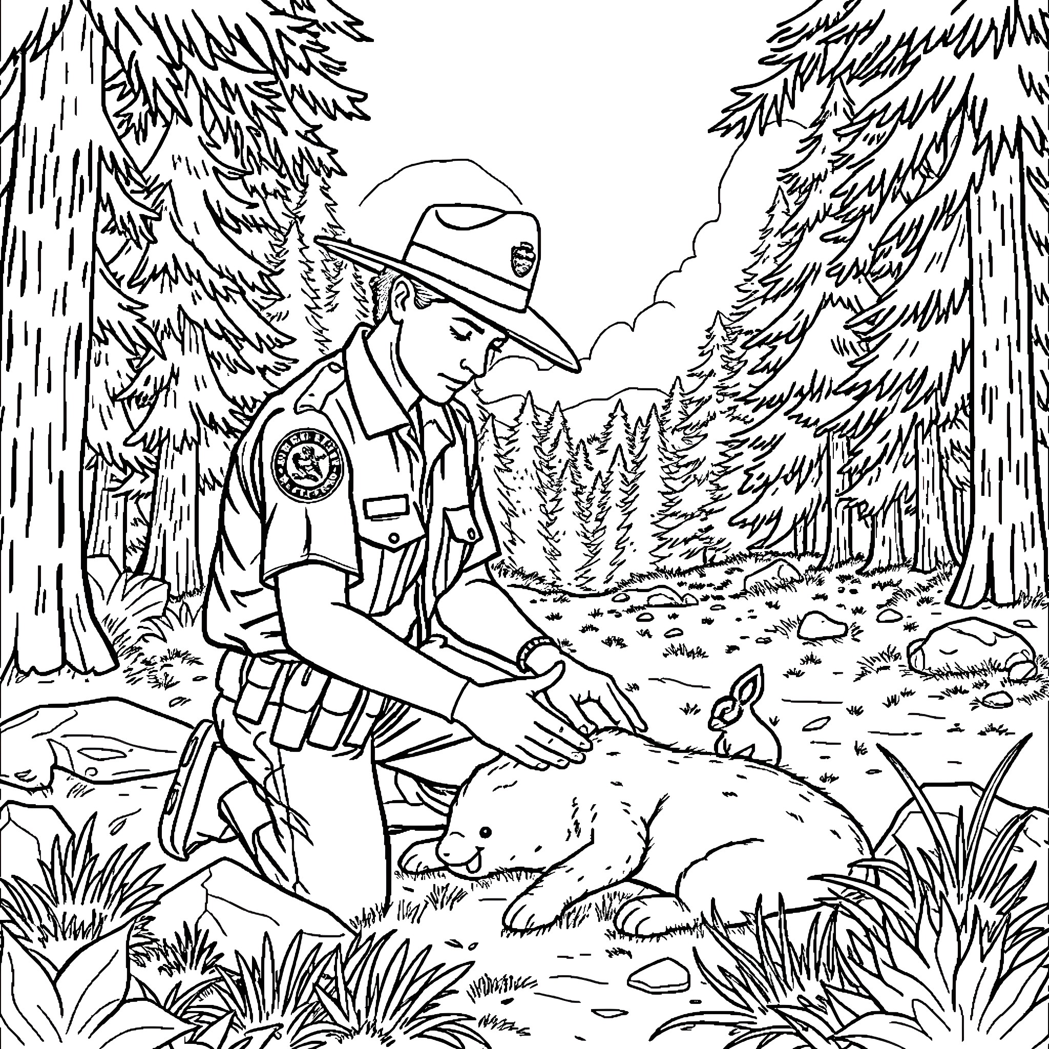 Best Park Ranger Coloring Pages (Free Printable PDF)