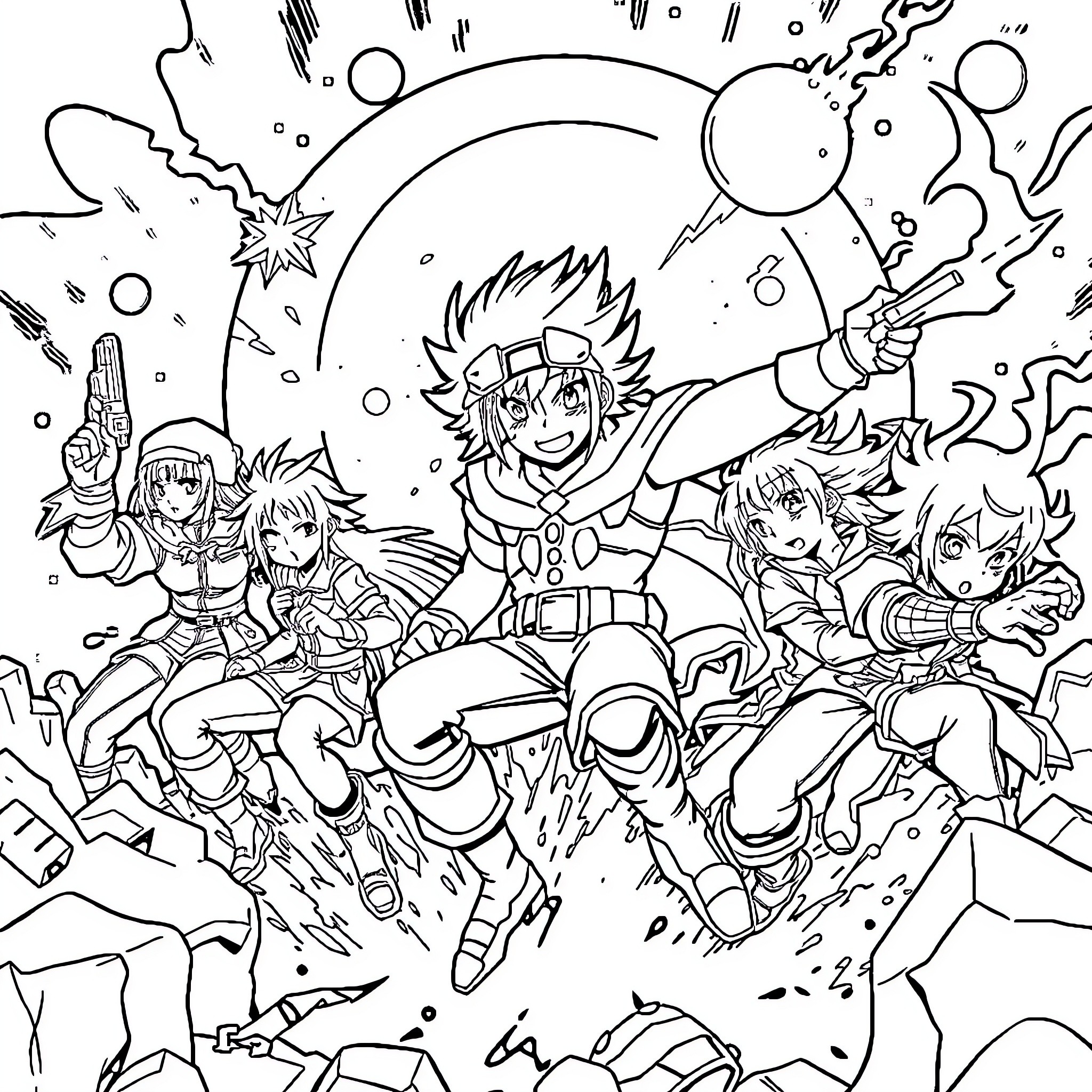 Best Anime Coloring Pages (Free Printable PDF)